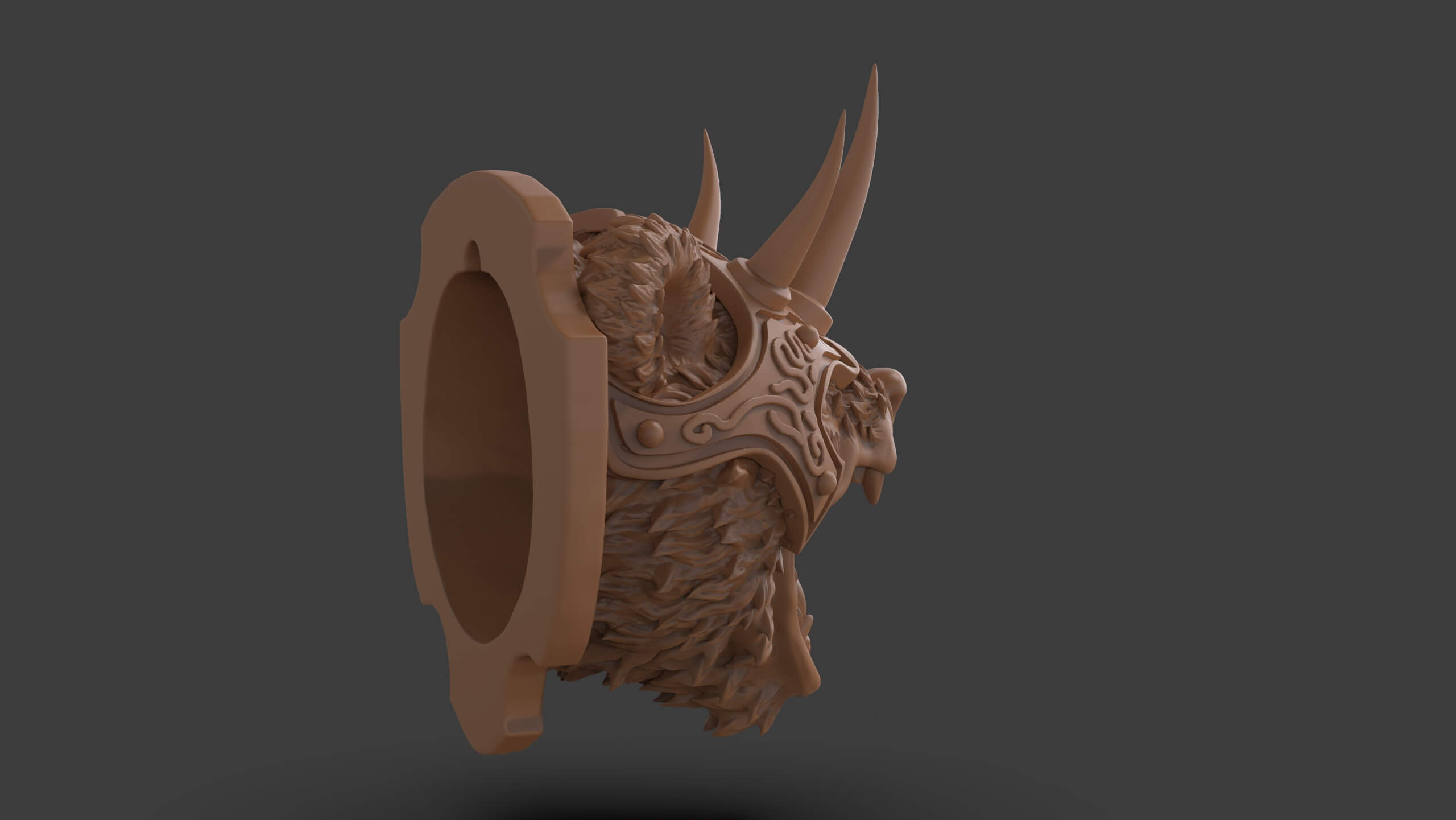 Stylized Grizzly Bear Trophy Head - 3D Model by PaburoVIII