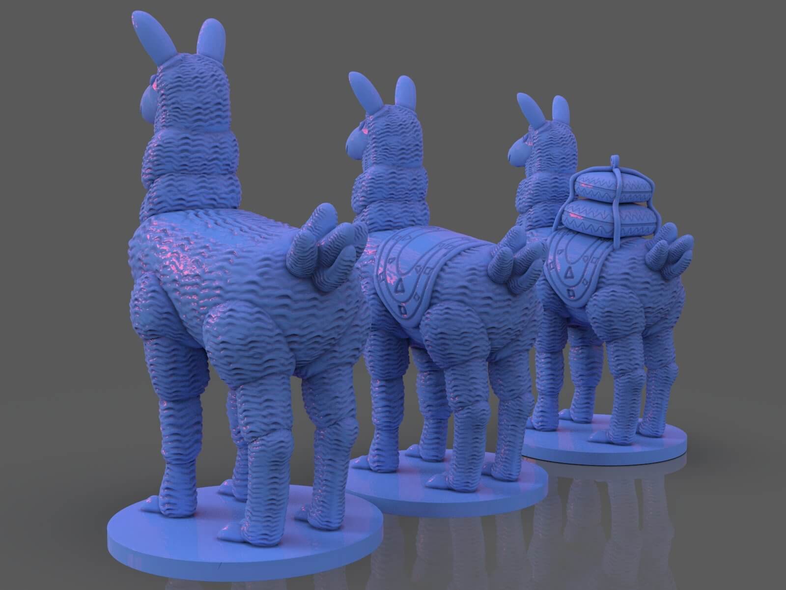 Stylized Llama 3 Versions - 3D Model by PaburoVIII