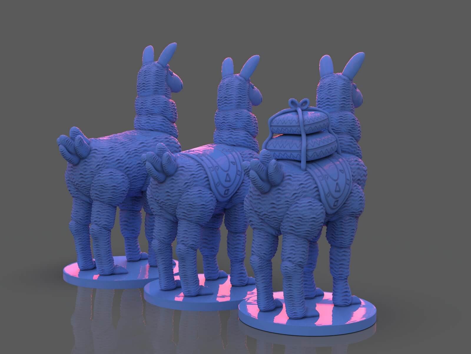 Stylized Llama 3 Versions - 3D Model by PaburoVIII
