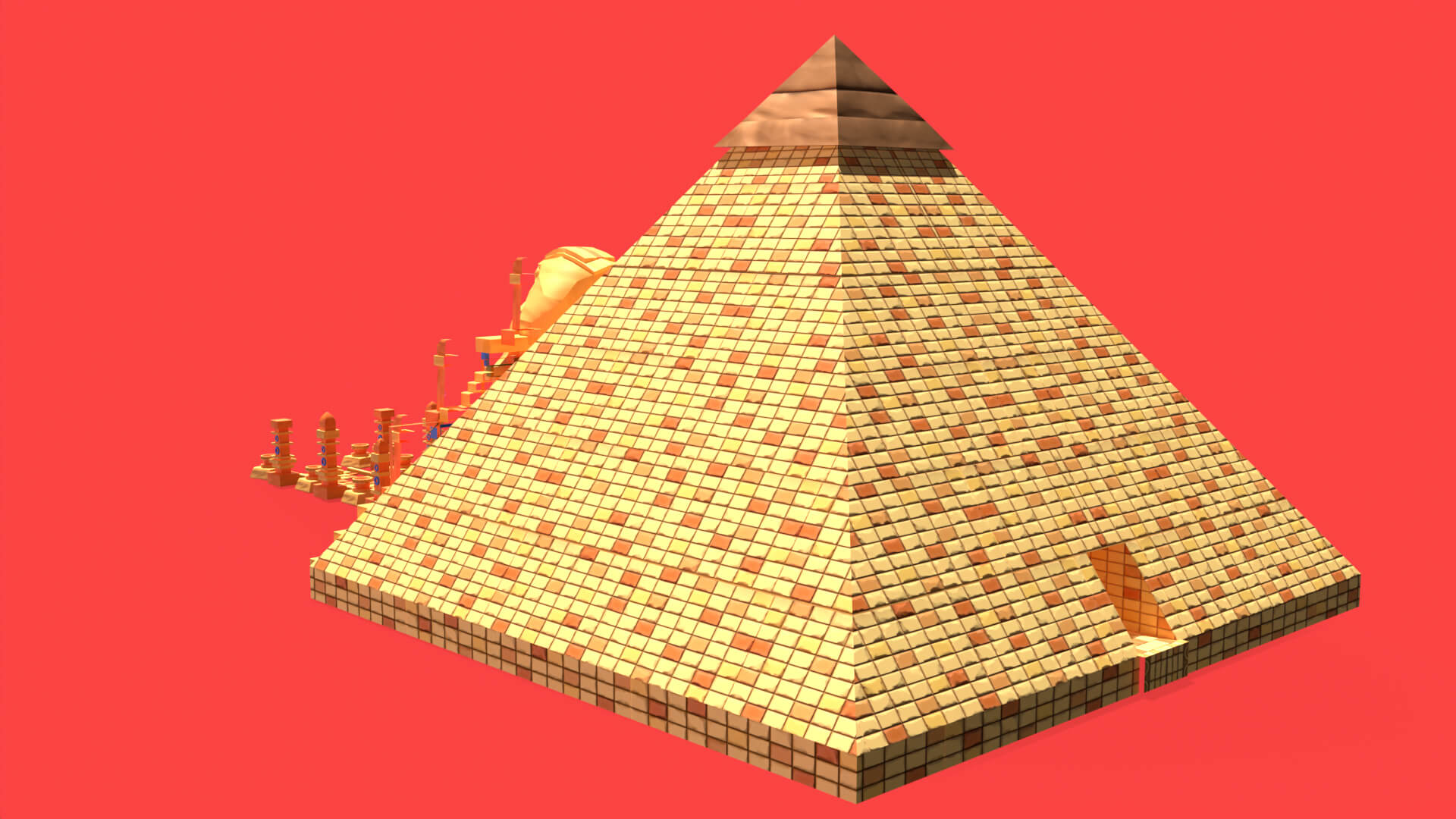 Stylized Serpent Temple - 3D Model by PaburoVIII