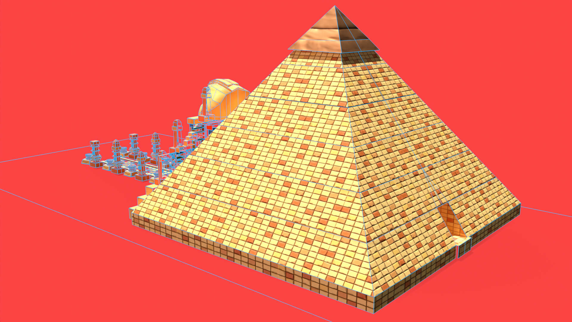 Stylized Serpent Temple - 3D Model by PaburoVIII