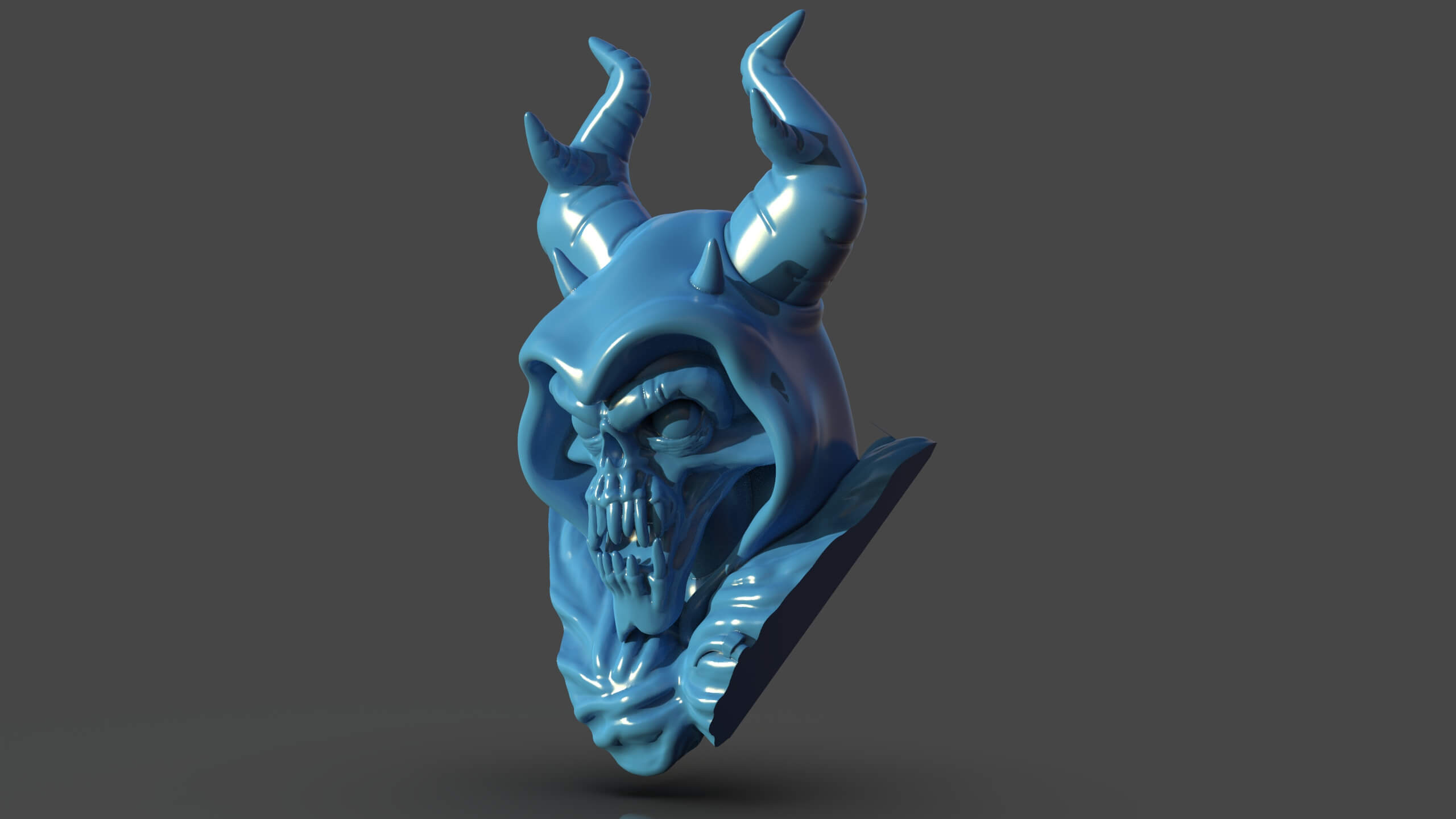 The Horned King Mask Sculpture - 3D Model by PaburoVIII