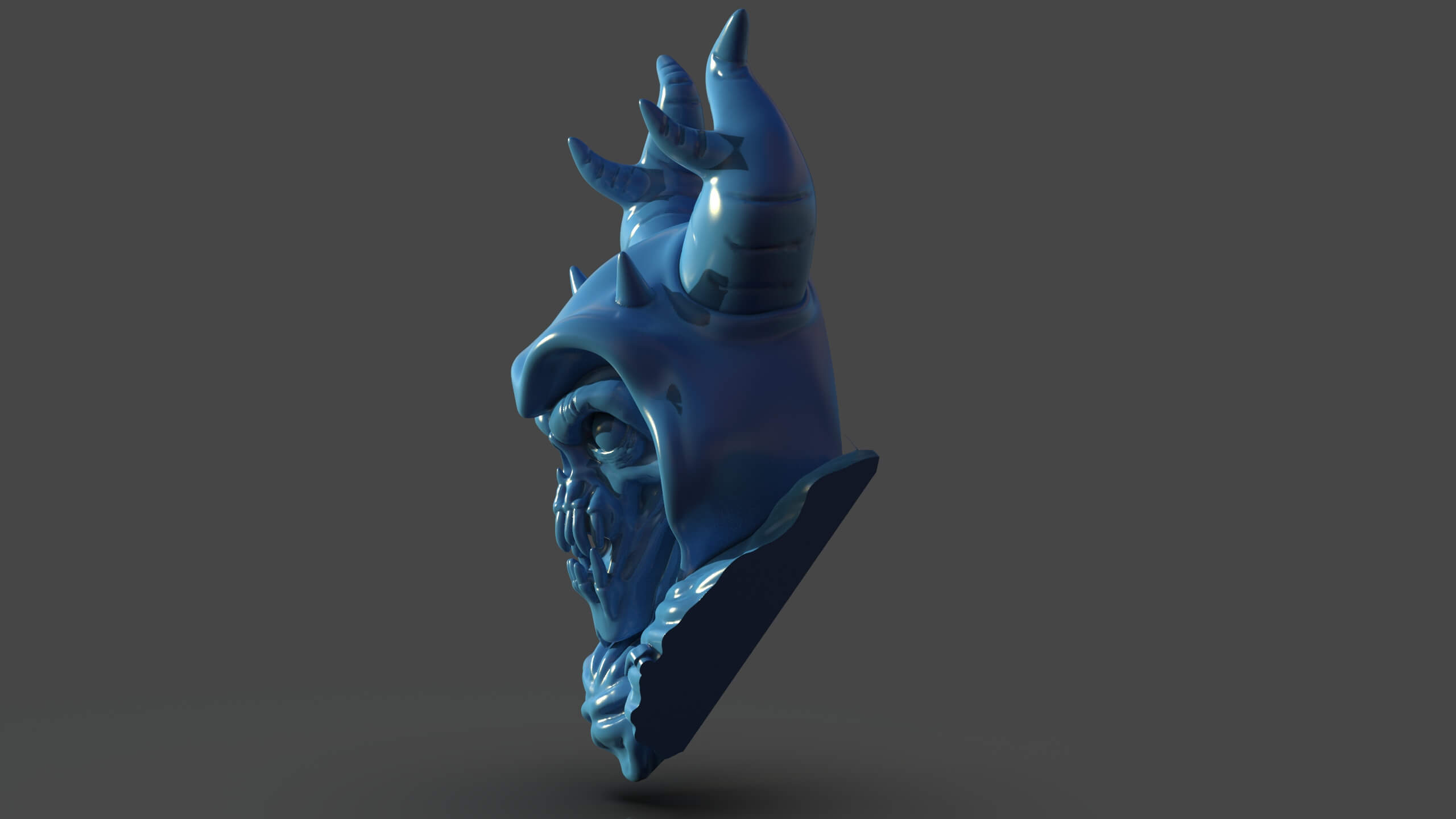 The Horned King Mask Sculpture - 3D Model by PaburoVIII