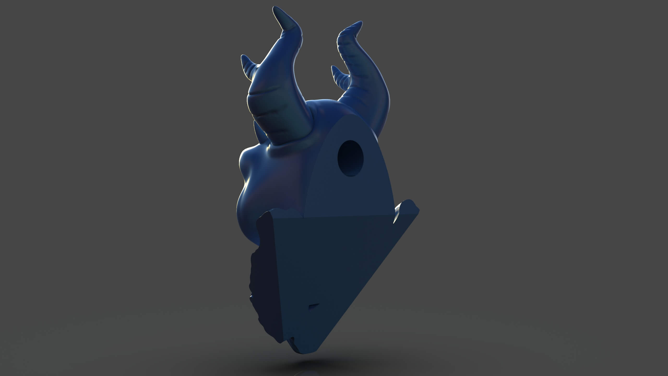 The Horned King Mask Sculpture - 3D Model by PaburoVIII