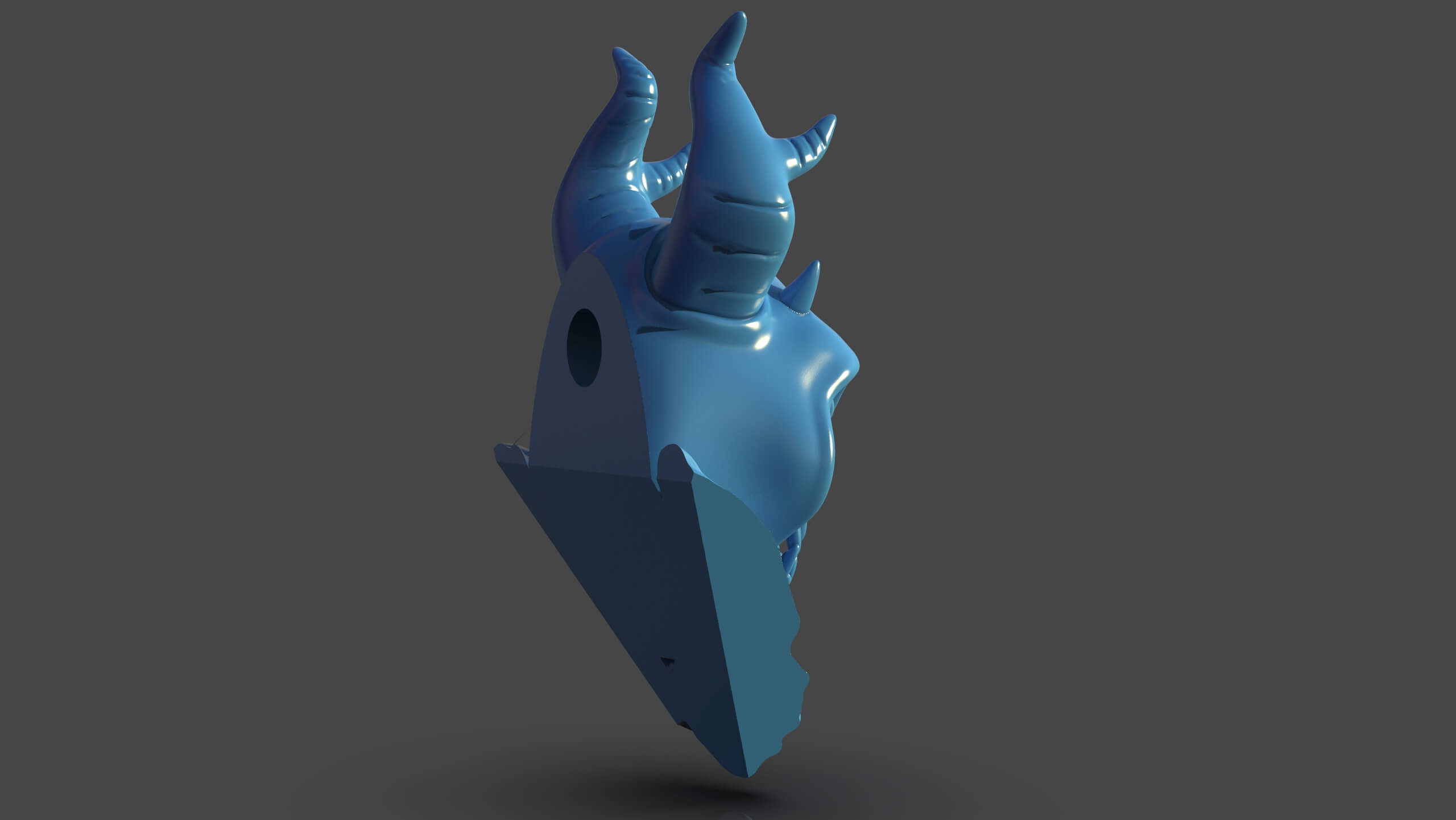 The Horned King Mask Sculpture - 3D Model by PaburoVIII