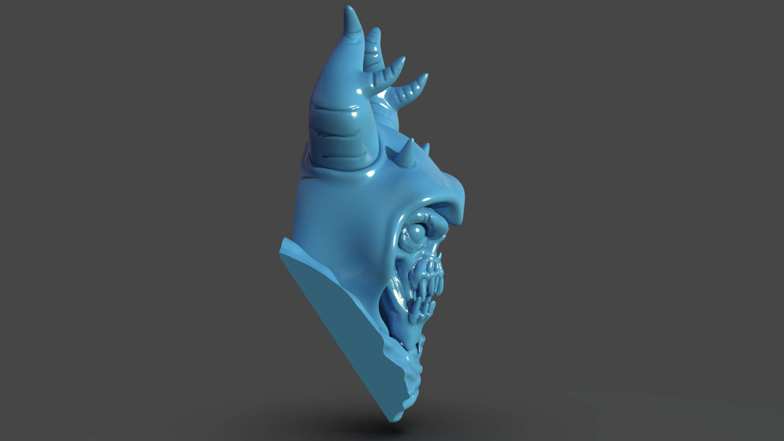The Horned King Mask Sculpture - 3D Model by PaburoVIII