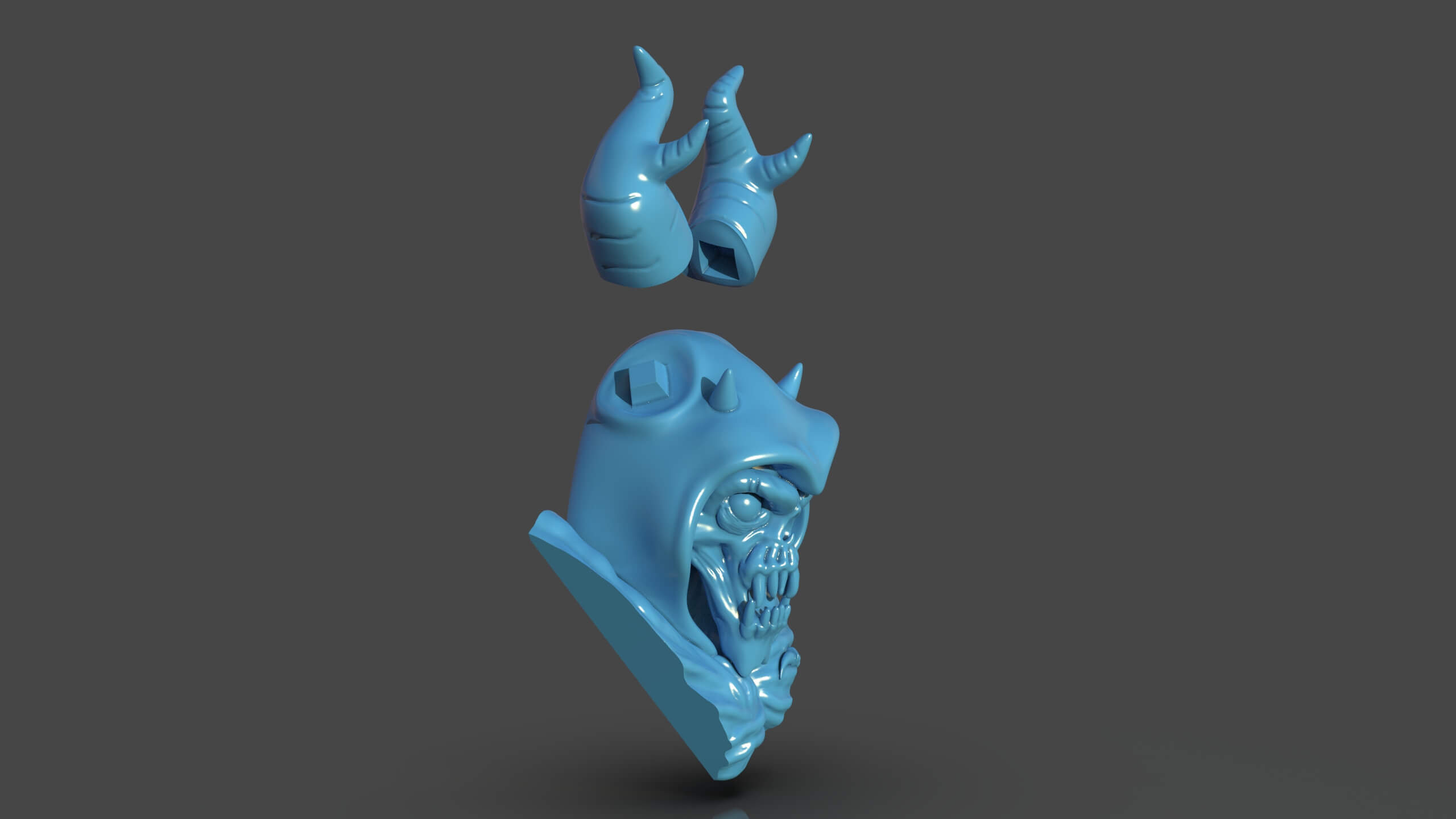 The Horned King Mask Sculpture - 3D Model by PaburoVIII