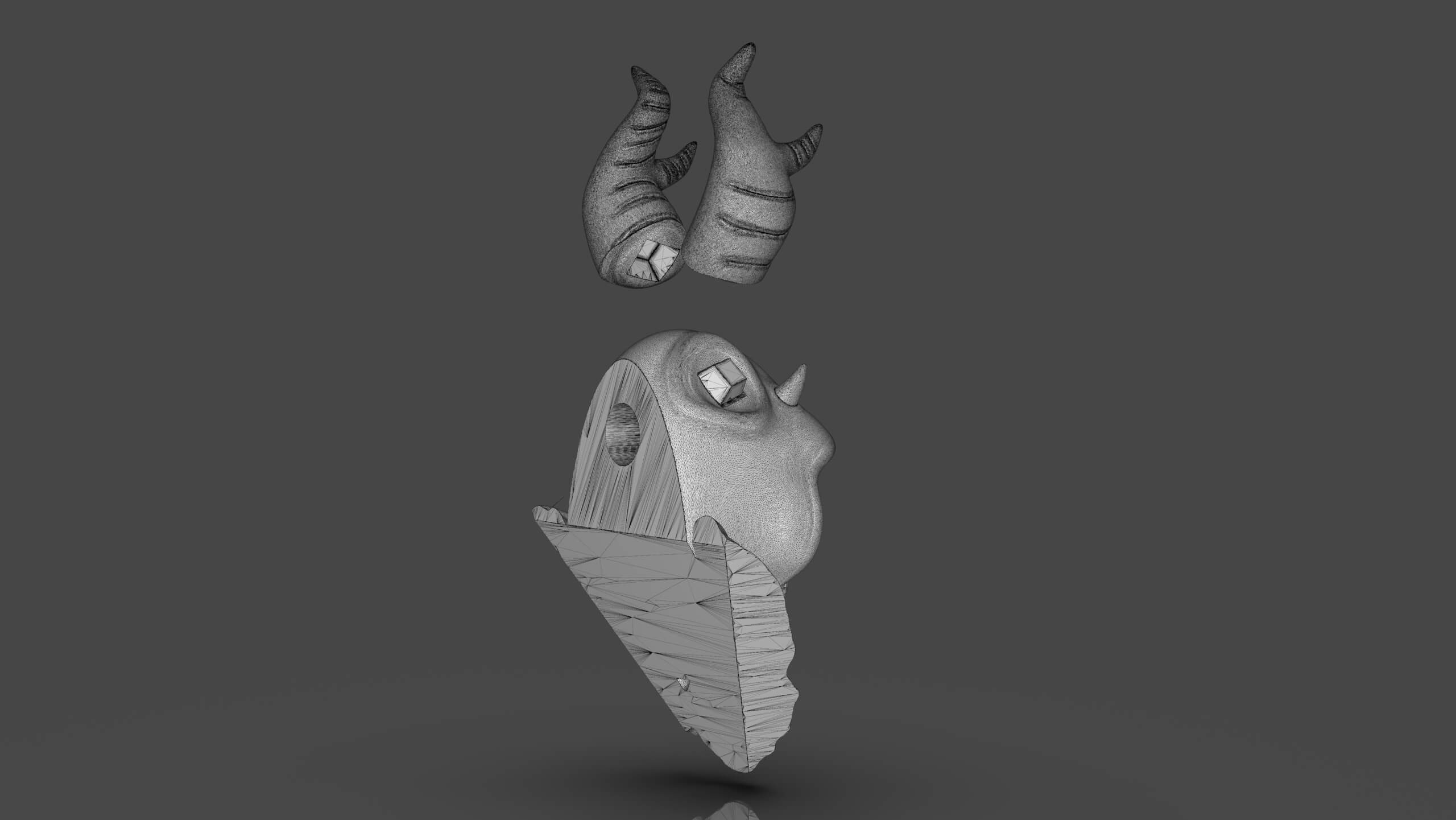 The Horned King Mask Sculpture - 3D Model by PaburoVIII