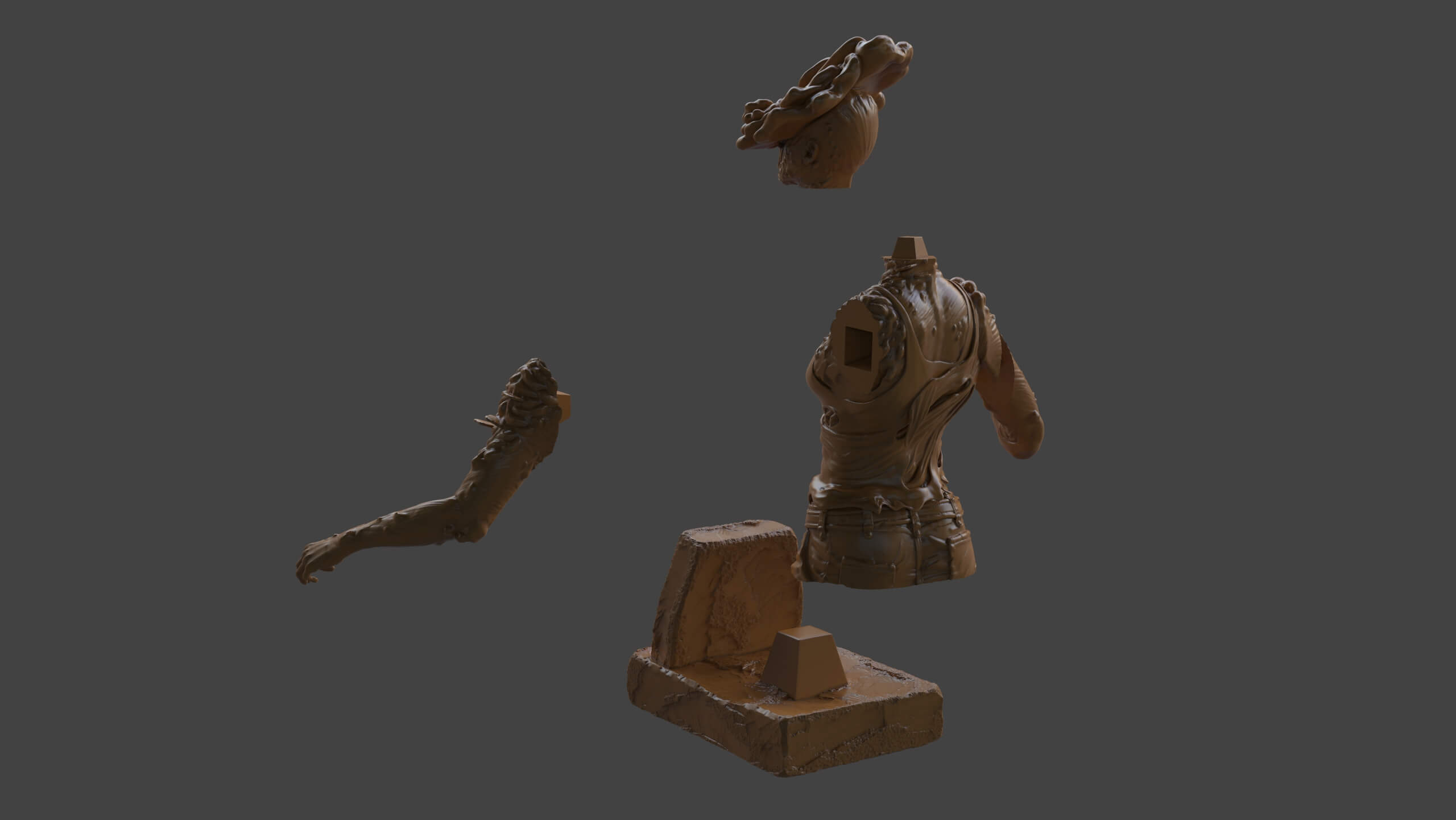 The Last of US Clicker Bust - 3D Model by PaburoVIII