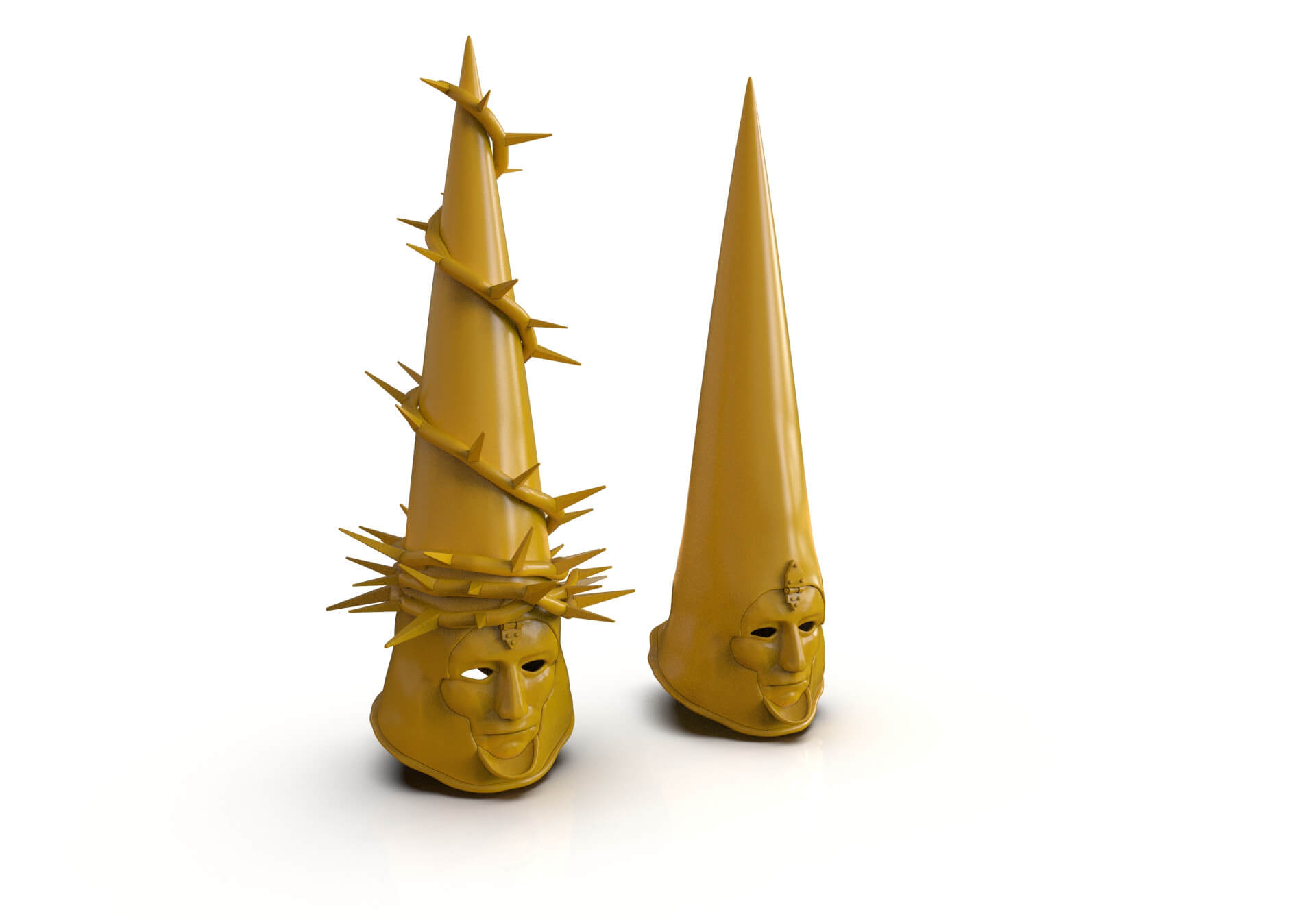 The Penitent One Helmet Blasphemous Close Mouth - 3D Model by PaburoVIII