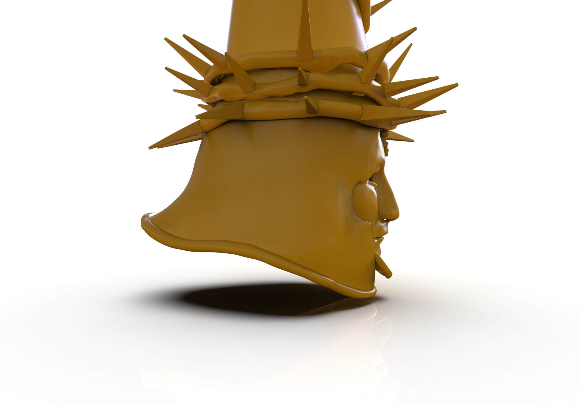 The Penitent One Helmet Blasphemous Close Mouth - 3D Model by PaburoVIII