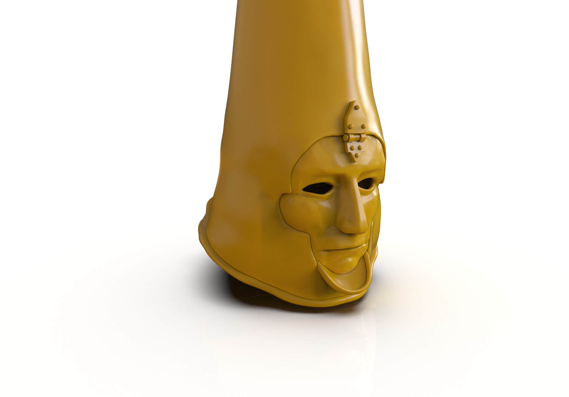 The Penitent One Helmet Blasphemous Close Mouth - 3D Model by PaburoVIII