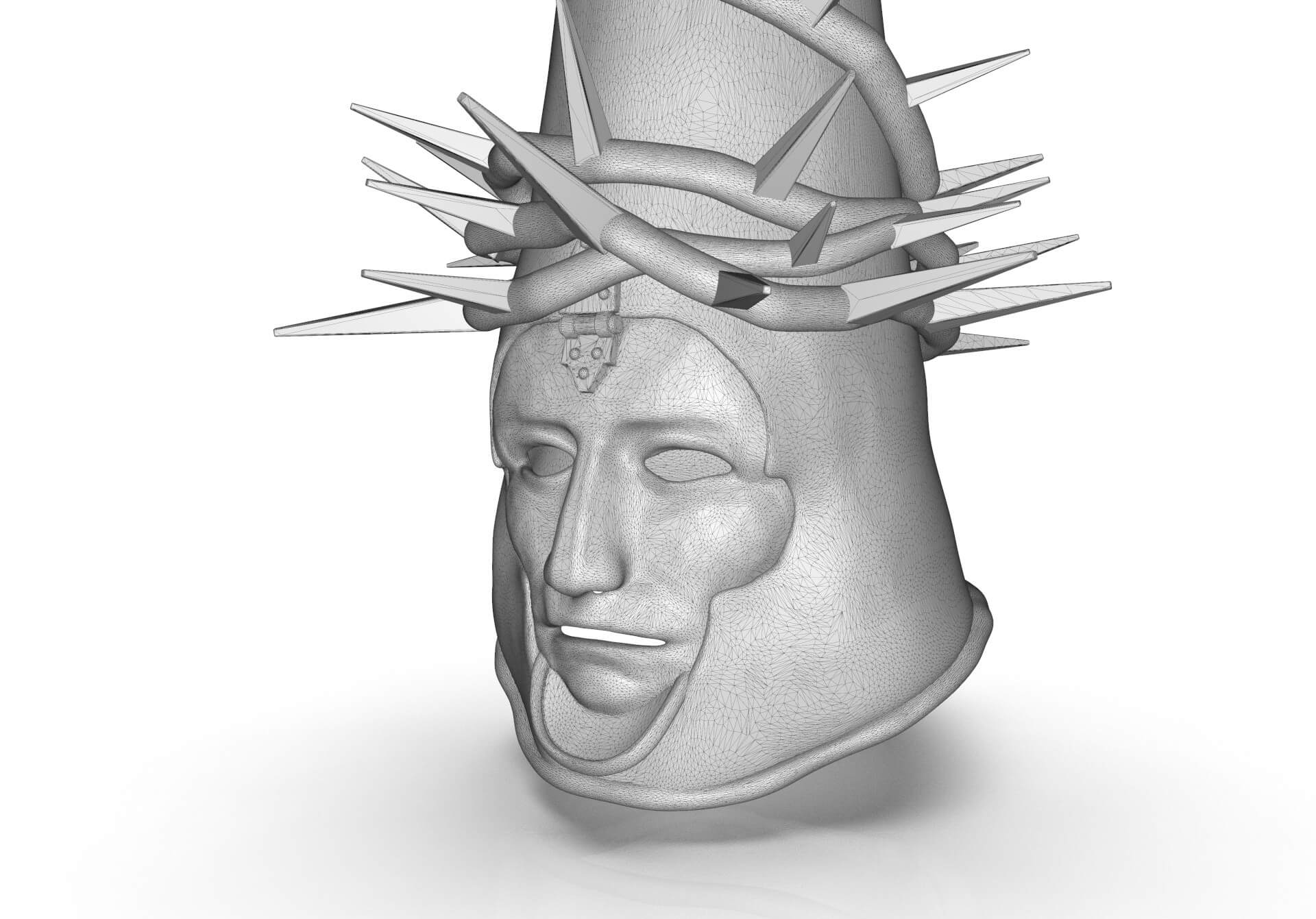 The Penitent One Helmet Blasphemous Stoic Mask - 3D Model by PaburoVIII