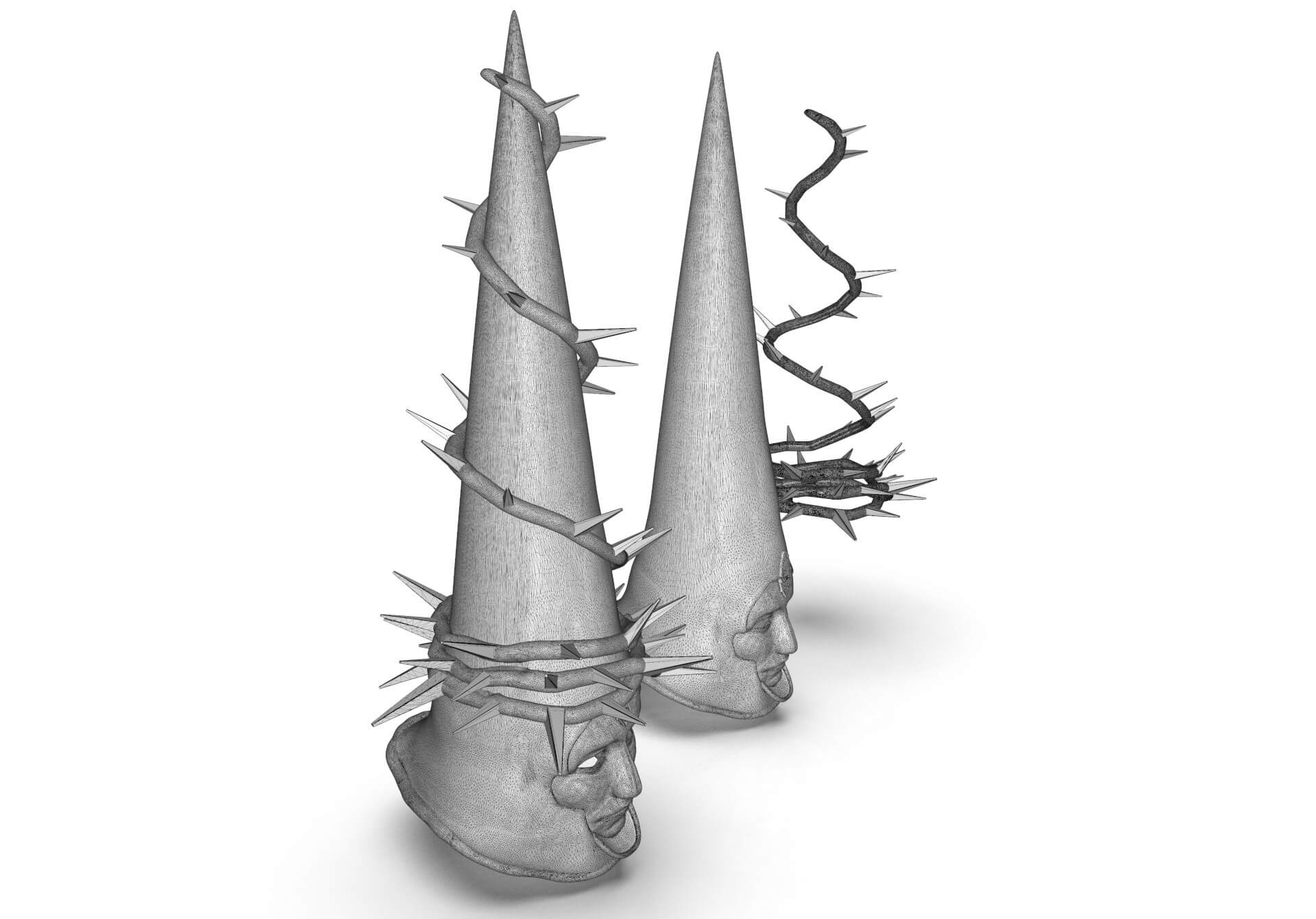 The Penitent One Helmet Blasphemous Stoic Mask - 3D Model by PaburoVIII