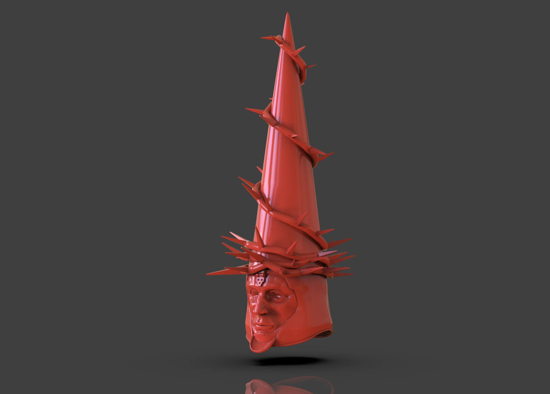 The Penitent One Helmet Blasphemous - 3D Model by PaburoVIII