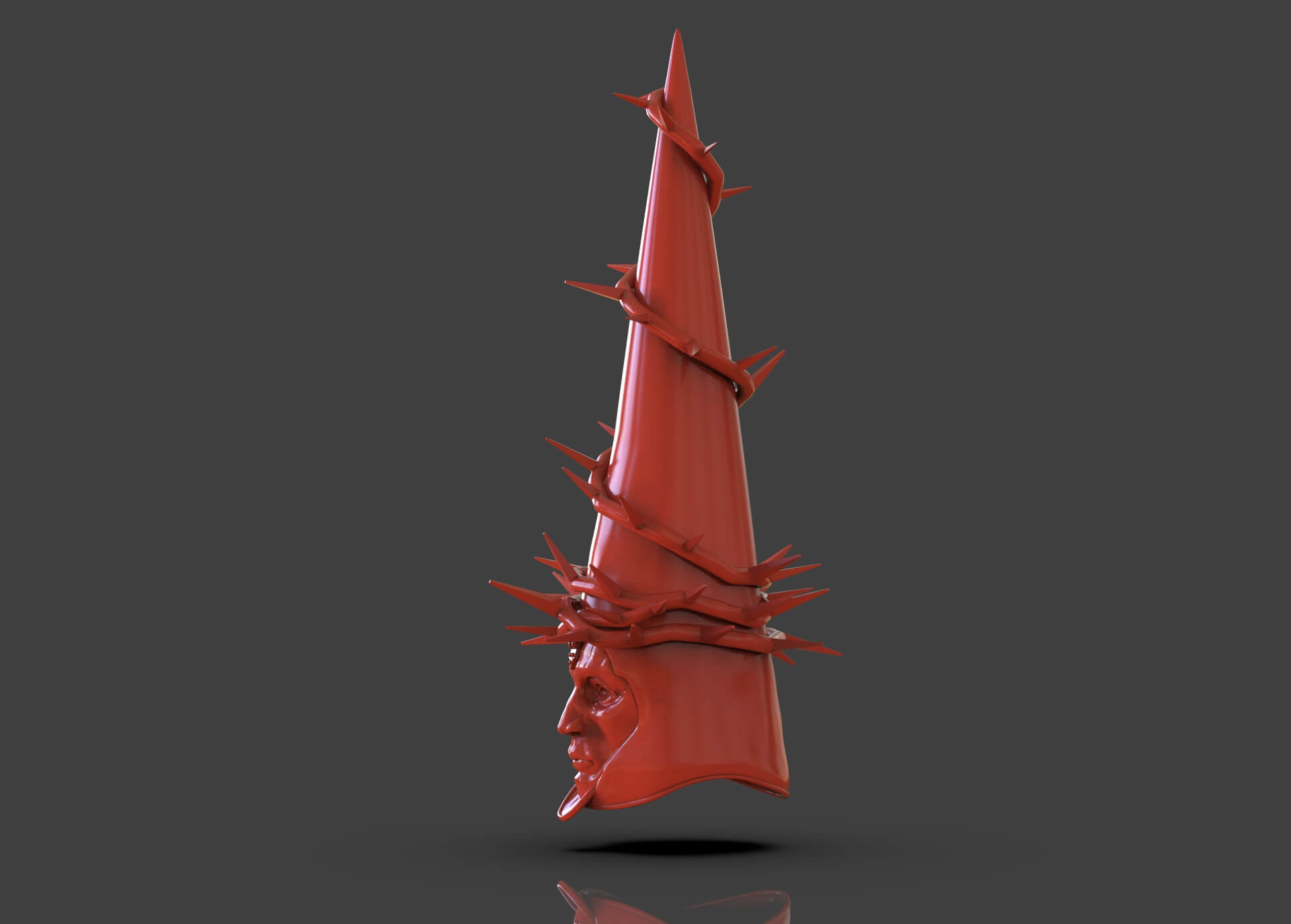 The Penitent One Helmet Blasphemous - 3D Model by PaburoVIII