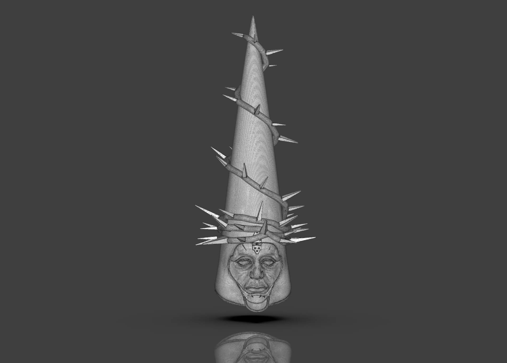 The Penitent One Helmet Blasphemous - 3D Model by PaburoVIII