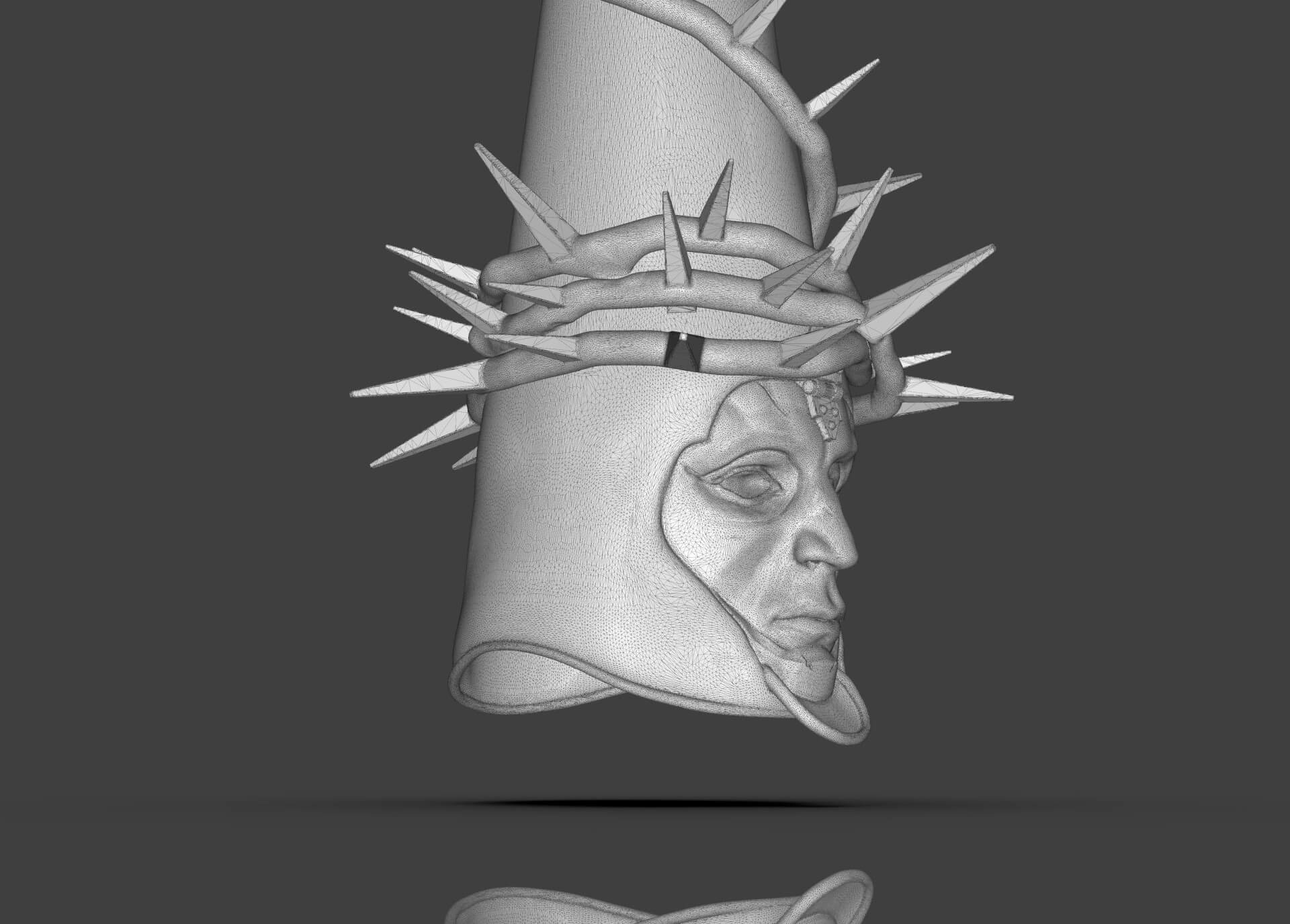 The Penitent One Helmet Blasphemous - 3D Model by PaburoVIII