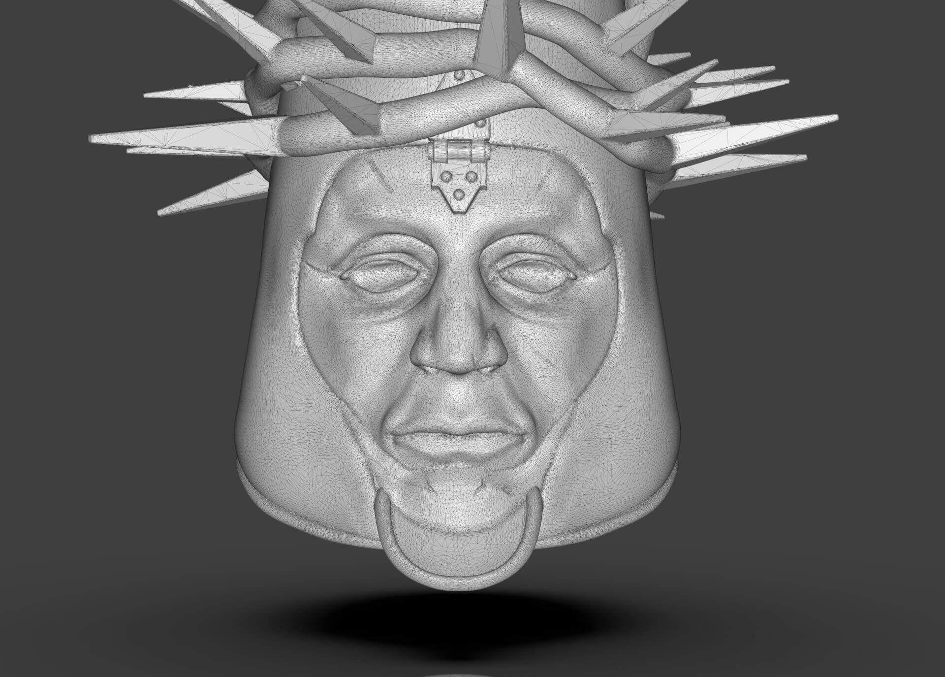 The Penitent One Helmet Blasphemous - 3D Model by PaburoVIII