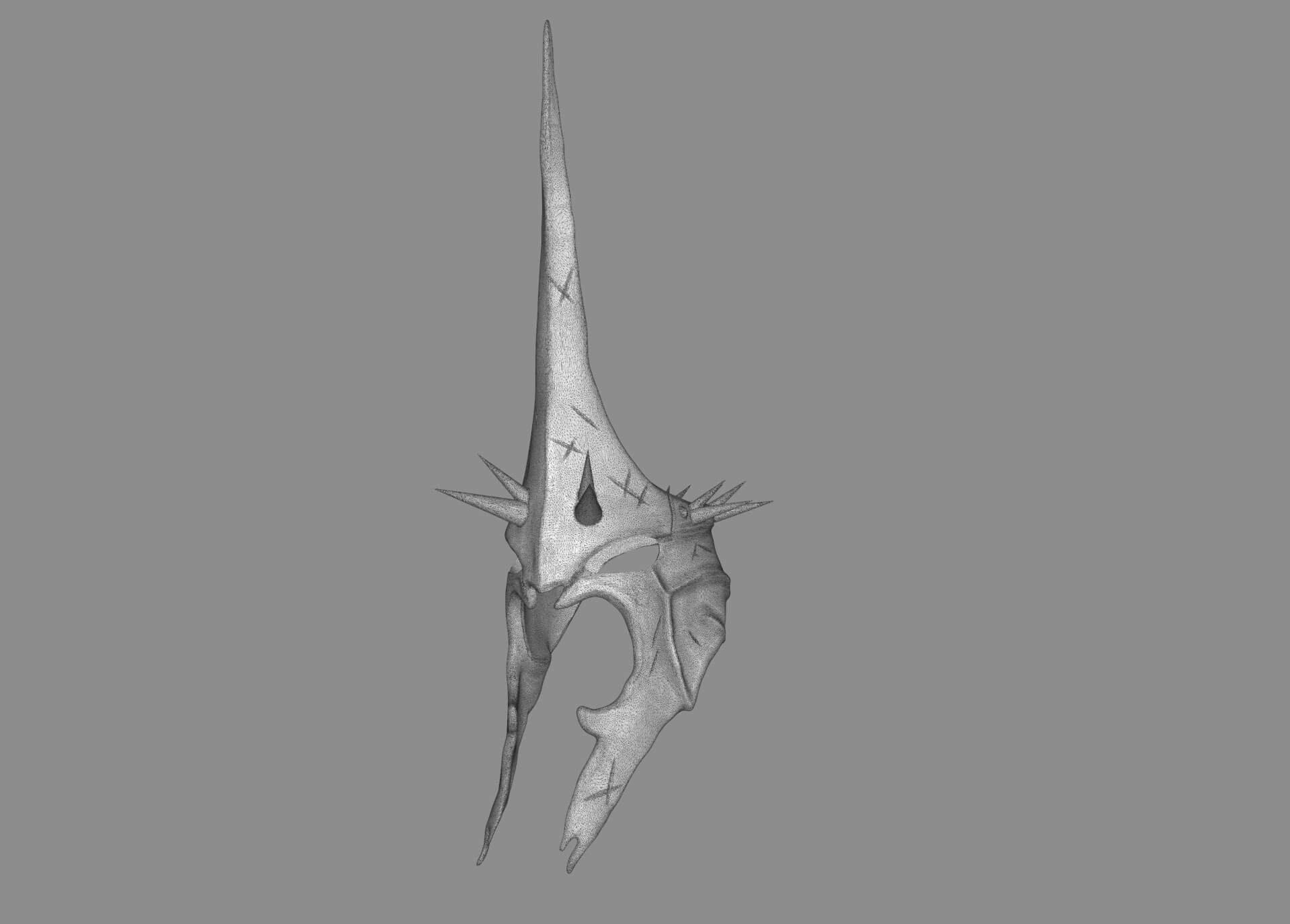 The Witch King Helmet Mask - 3D Model by PaburoVIII