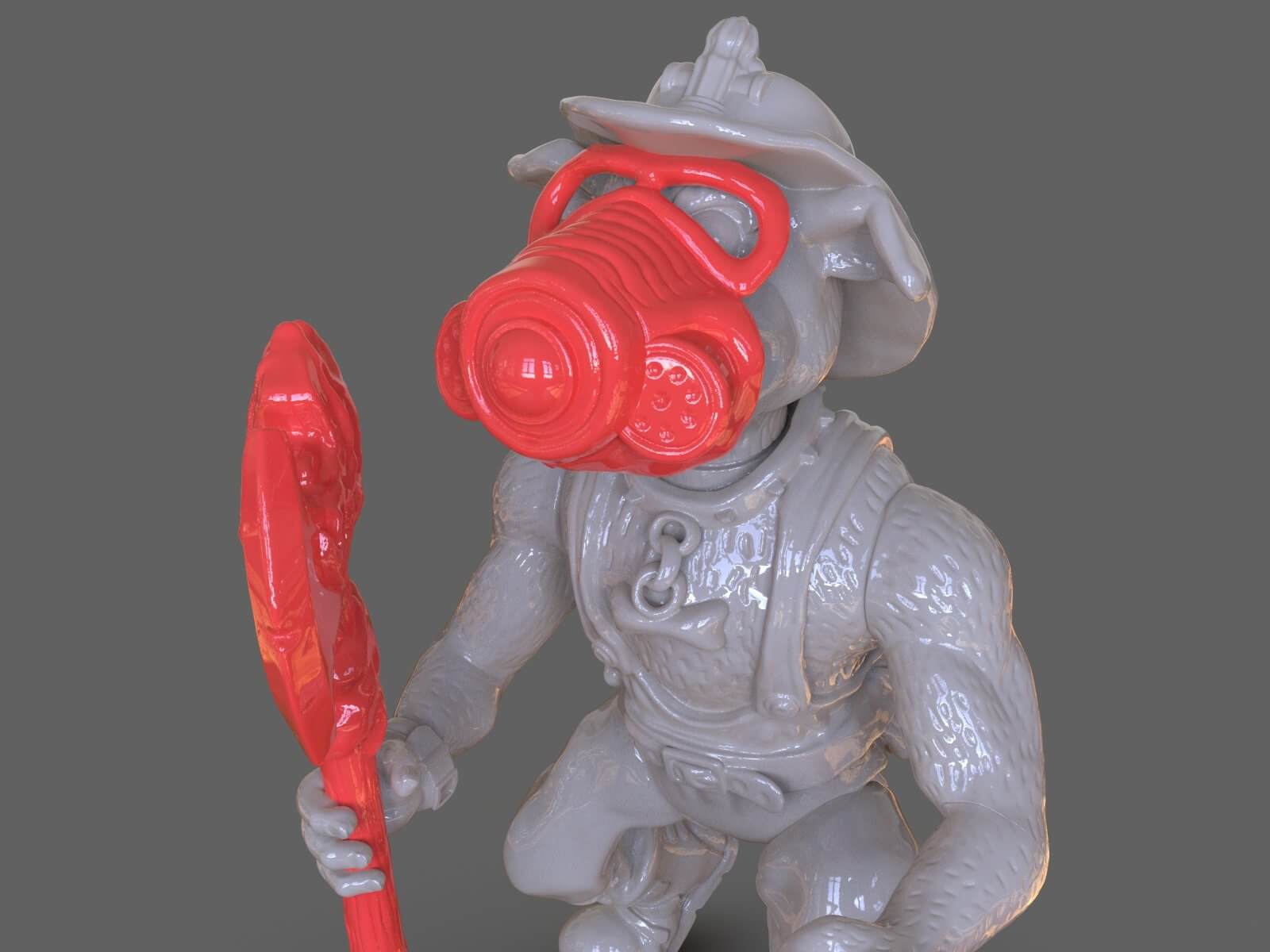 TMNT Hot Spot Articulated with Accessories - 3D Model by PaburoVIII