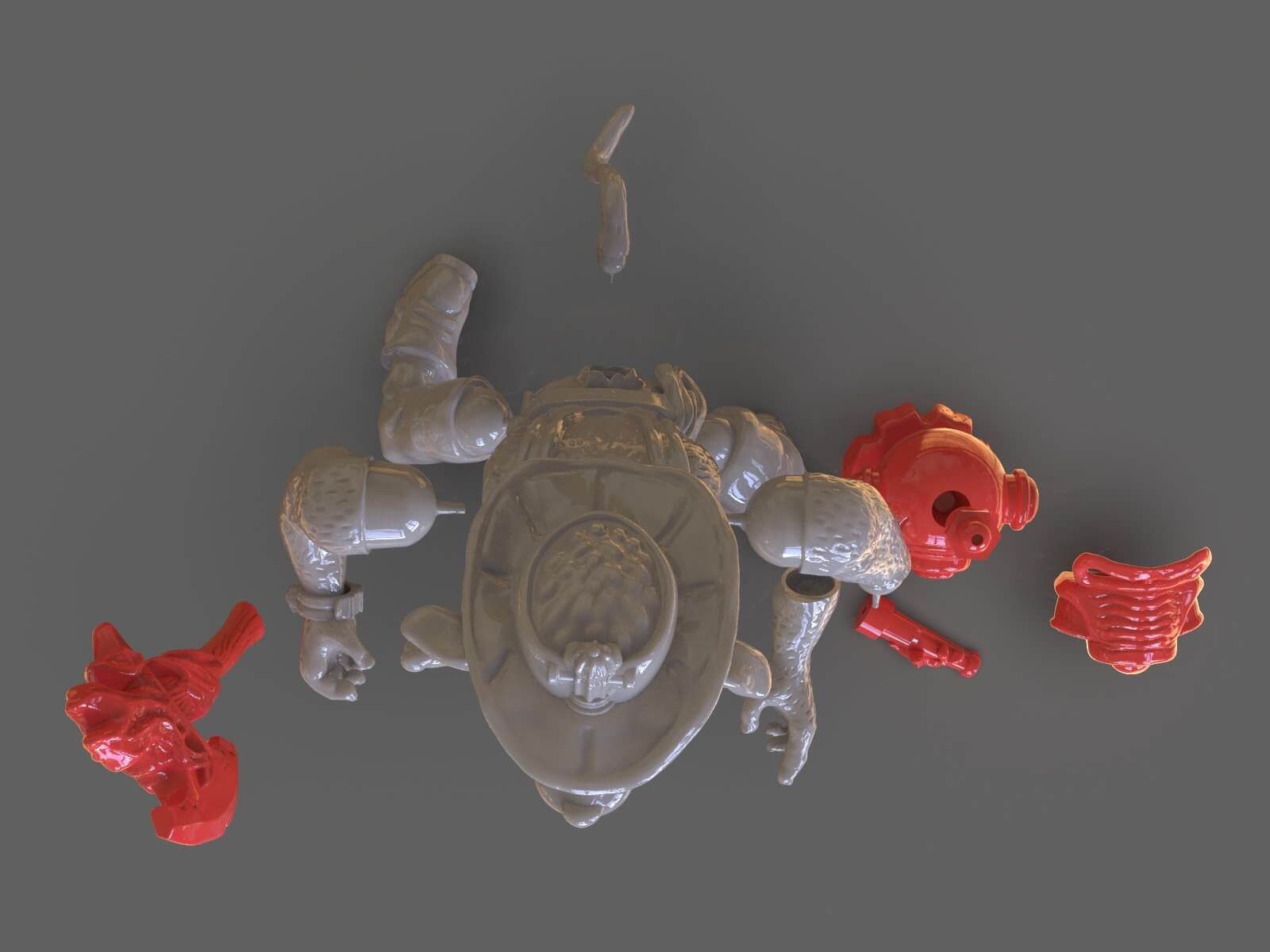 TMNT Hot Spot Articulated with Accessories - 3D Model by PaburoVIII