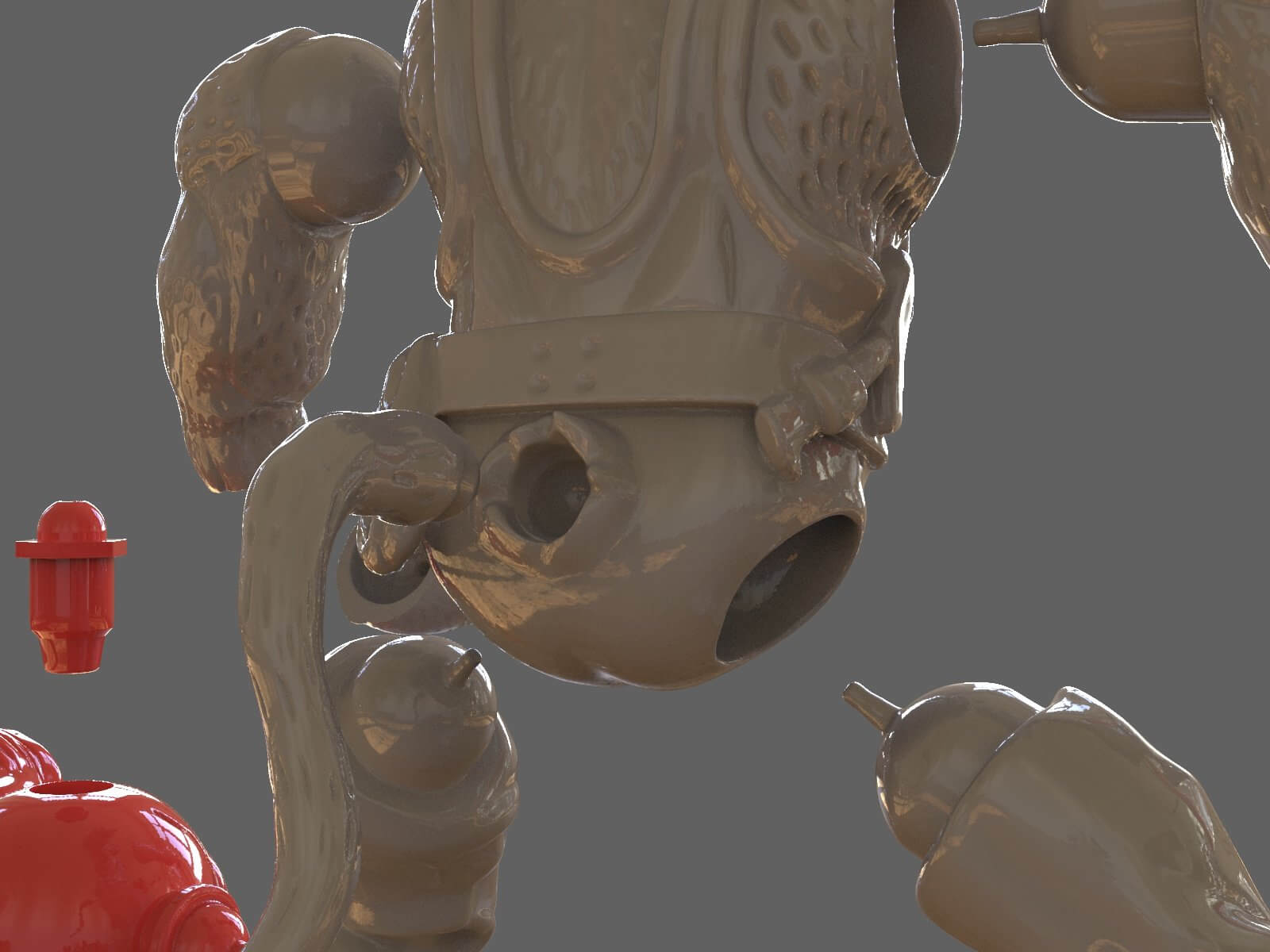 TMNT Hot Spot Articulated with Accessories - 3D Model by PaburoVIII