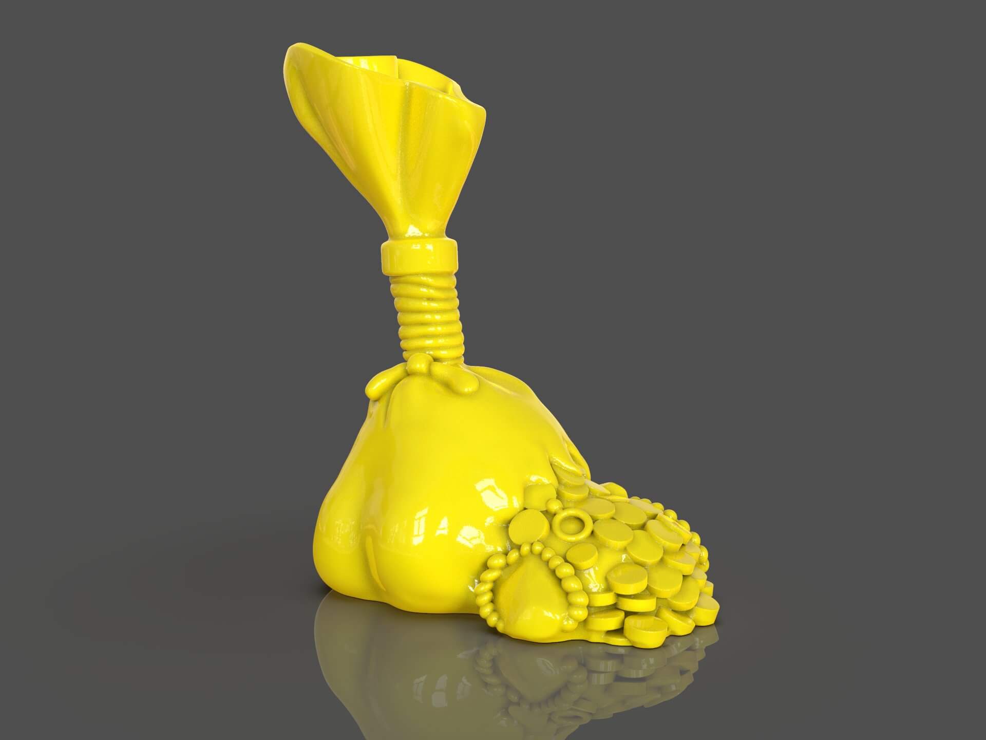 TMNT Money Bag - 3D Print Model by PaburoVIII
