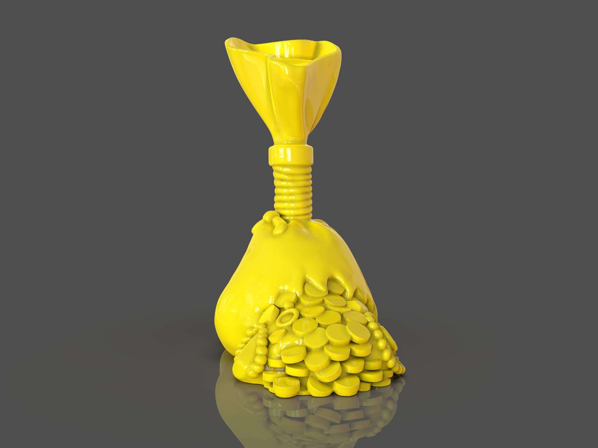 TMNT Money Bag - 3D Model by PaburoVIII