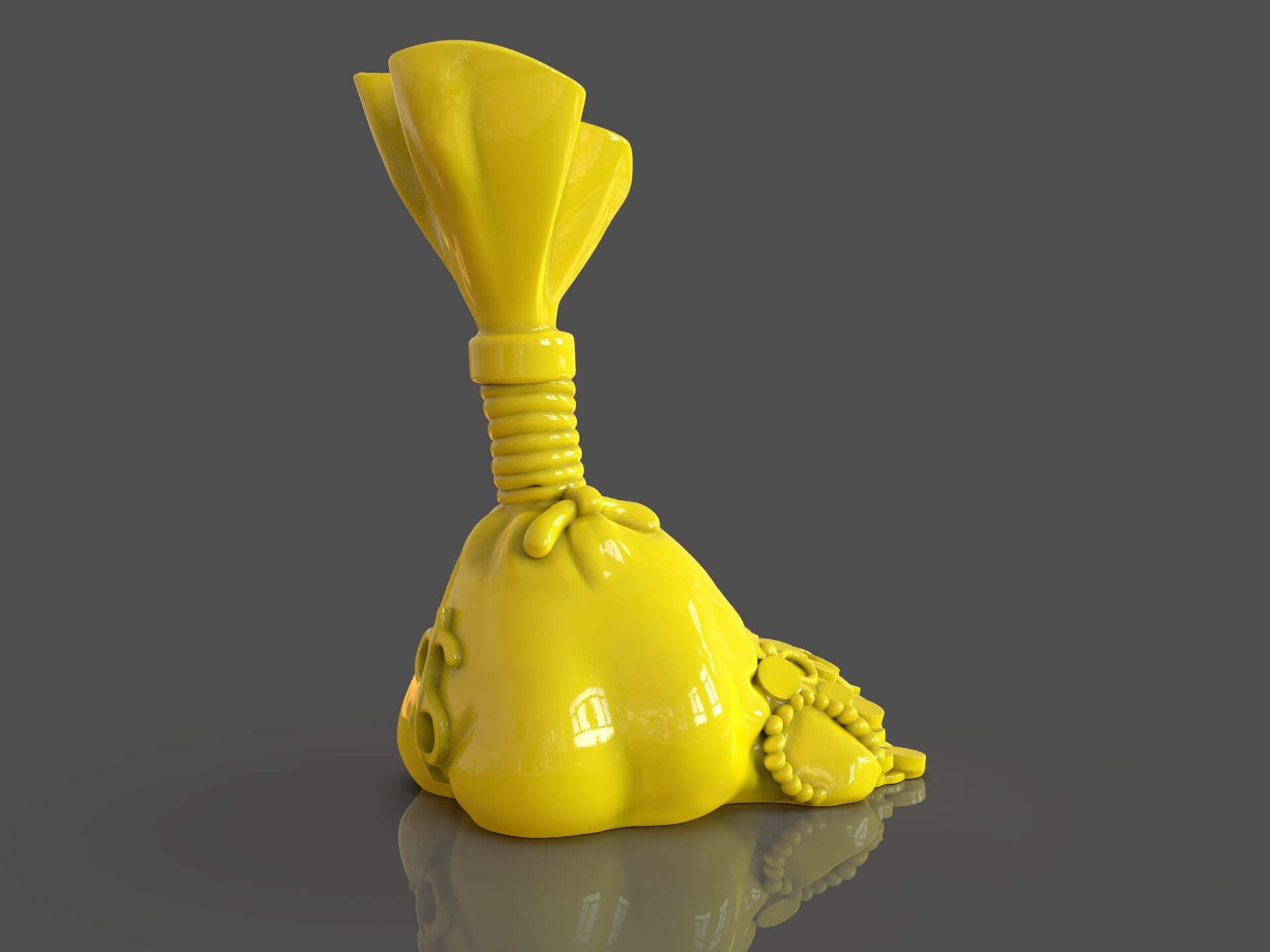 TMNT Money Bag - 3D Model by PaburoVIII