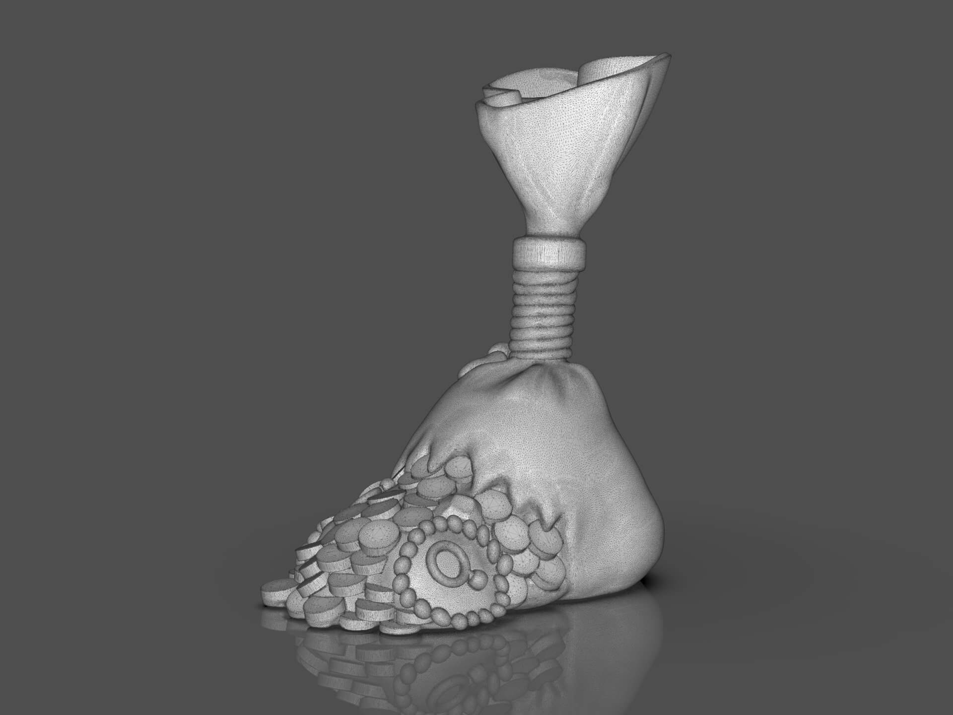 TMNT Money Bag - 3D Model by PaburoVIII