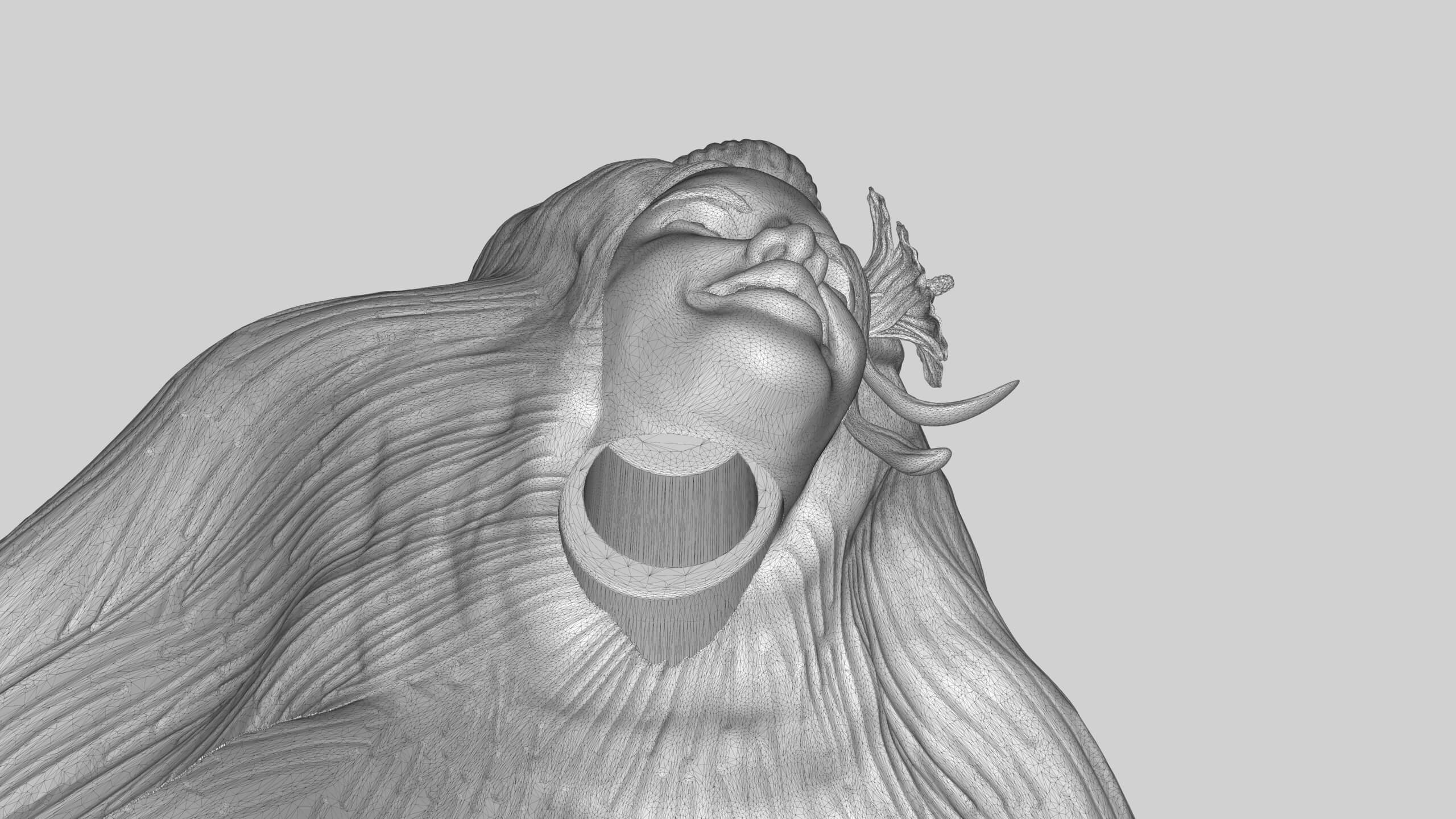 Tropical Girl Head - 3D Print Model by PaburoVIII