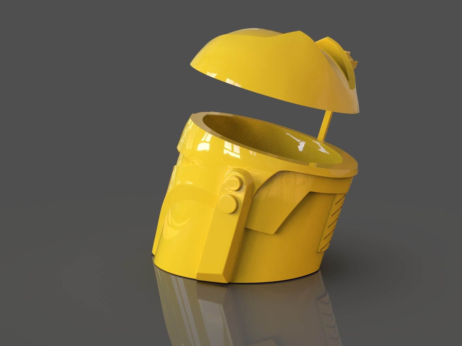 Ursa Wrens Helmet Vase Or Storage Box - 3D Model by PaburoVIII