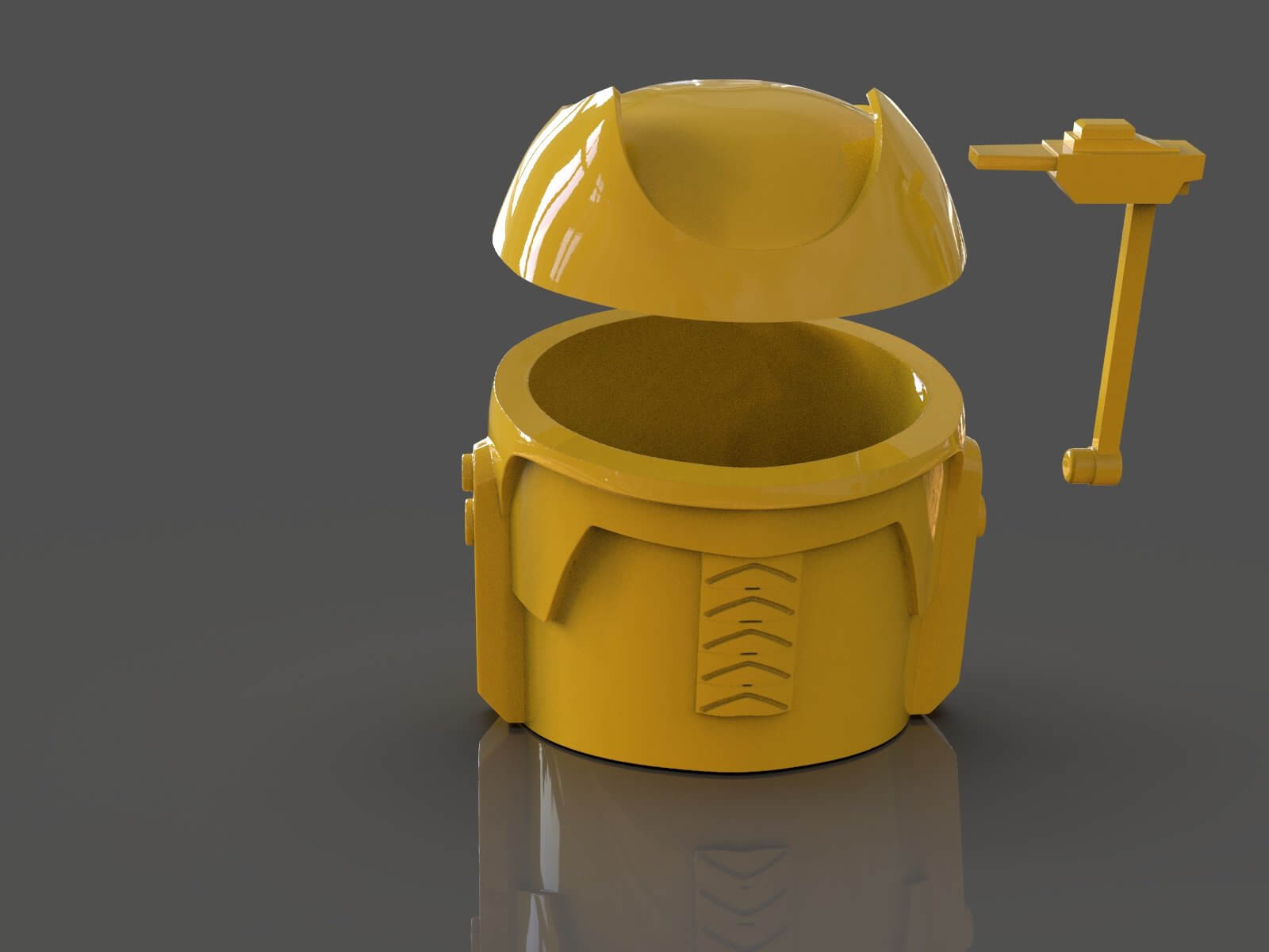 Ursa Wrens Helmet Vase Or Storage Box - 3D Model by PaburoVIII