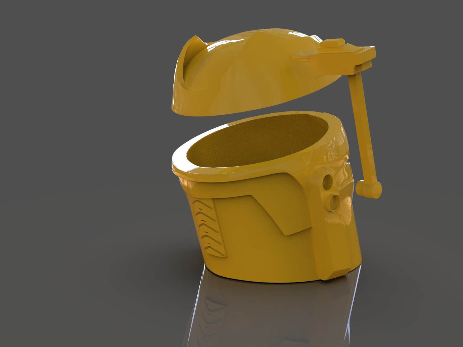 Ursa Wrens Helmet Vase Or Storage Box - 3D Model by PaburoVIII