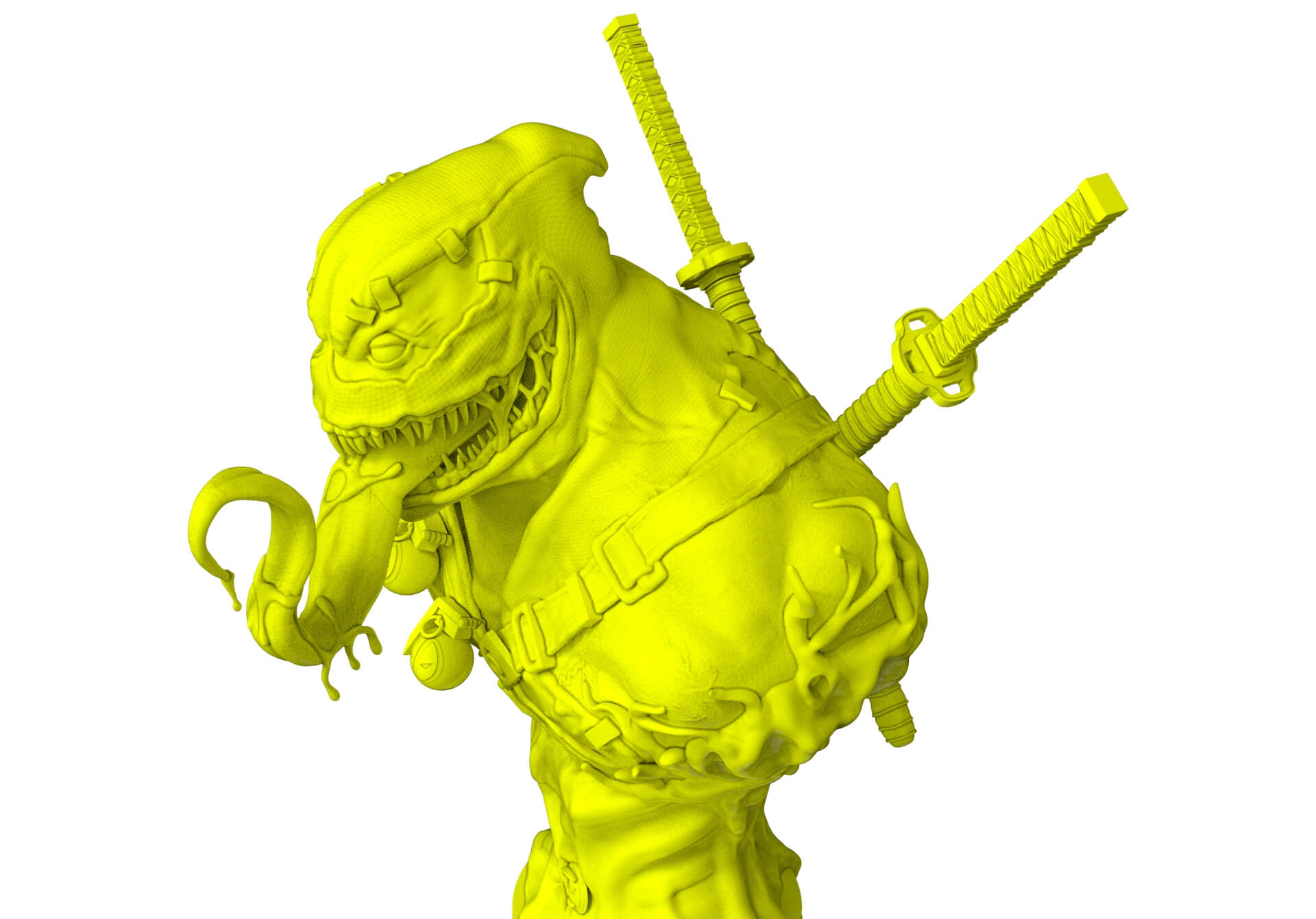 Venom Pool Bust - 3D Model by PaburoVIII