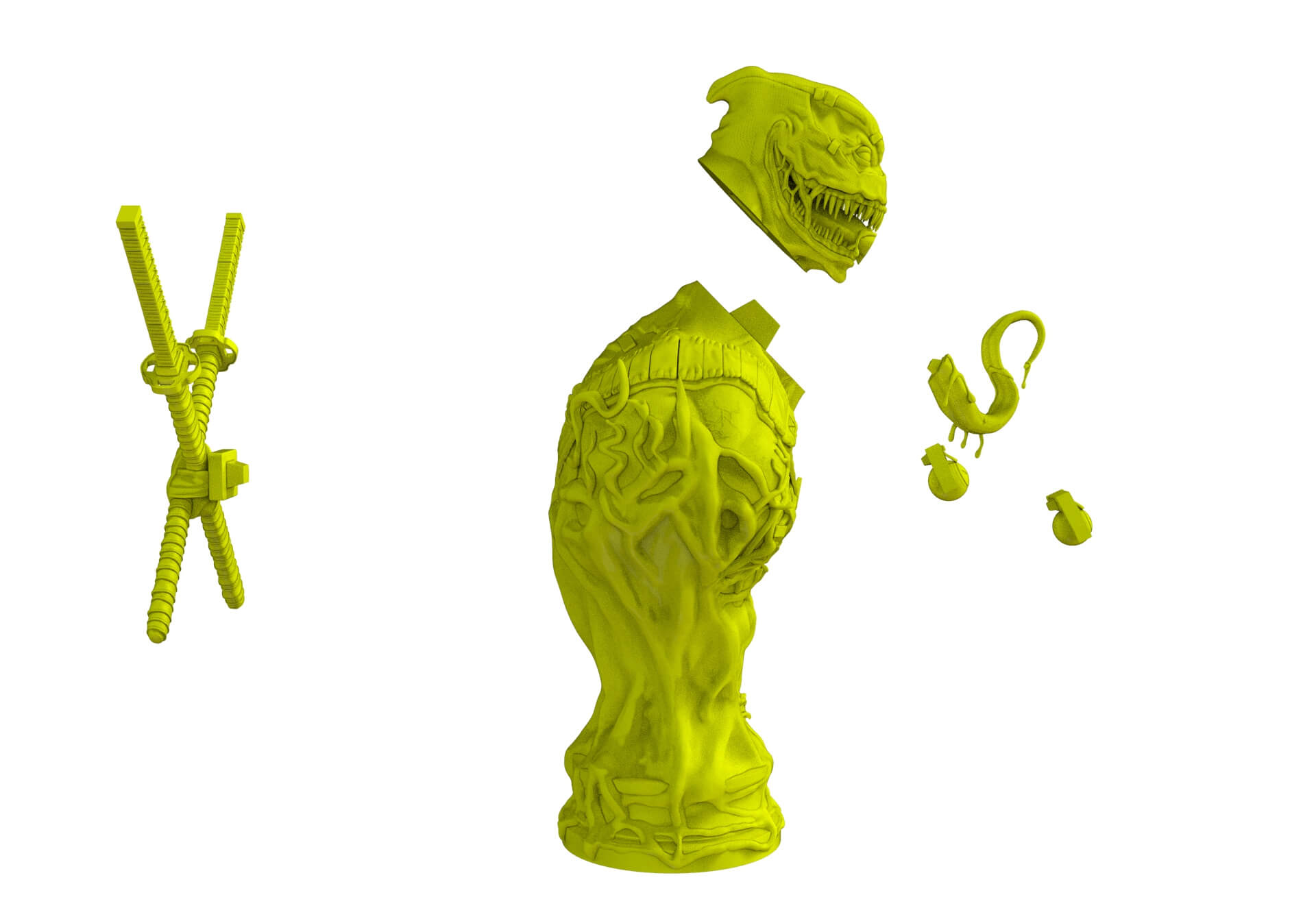 Venom Pool Bust - 3D Model by PaburoVIII