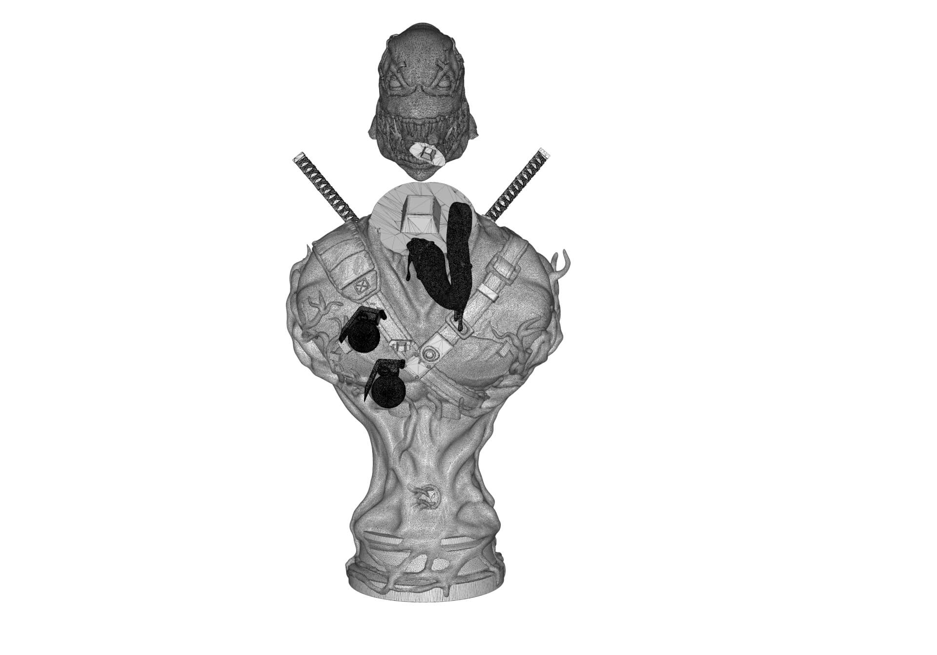 Venom Pool Bust - 3D Model by PaburoVIII