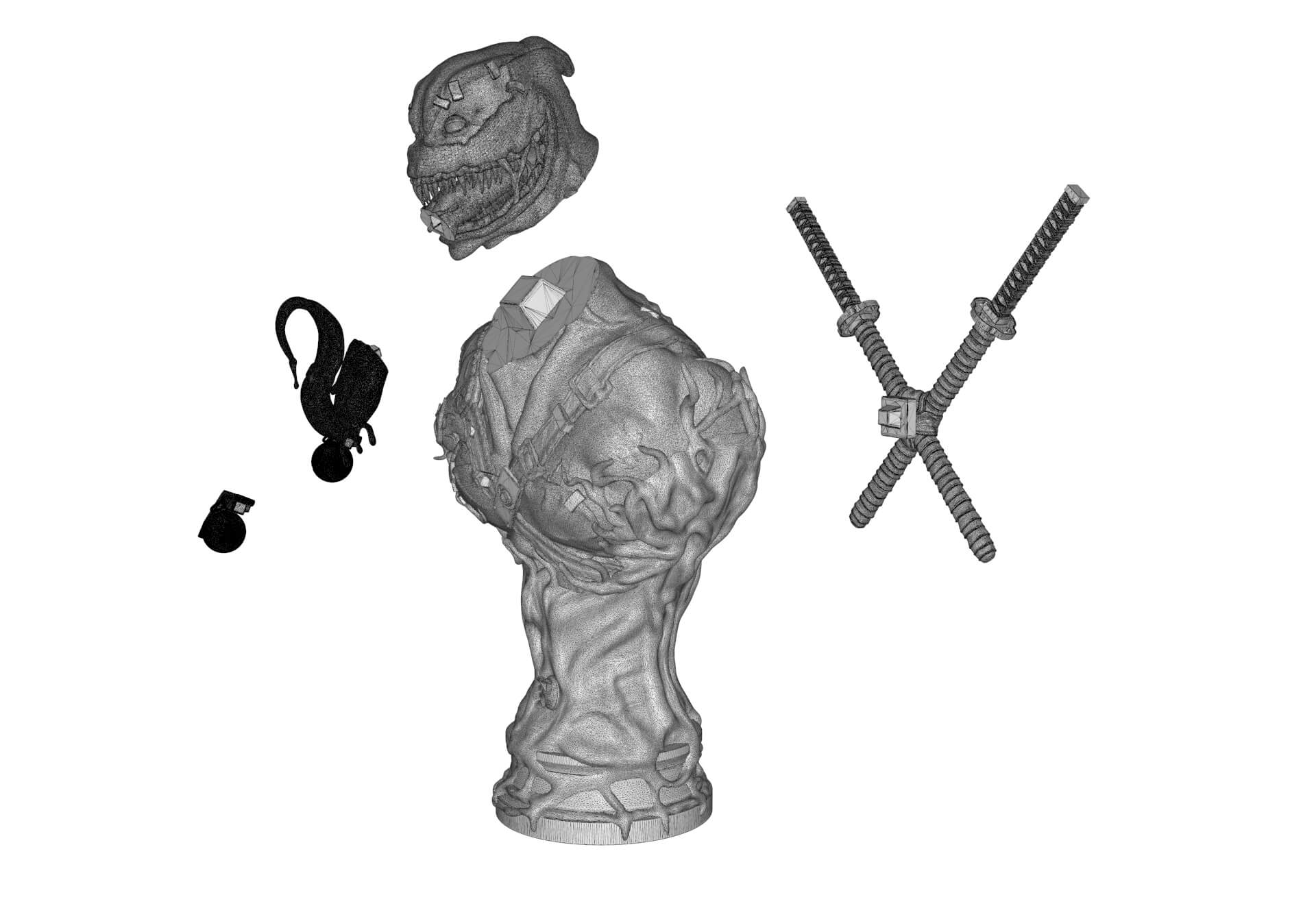 Venom Pool Bust - 3D Model by PaburoVIII