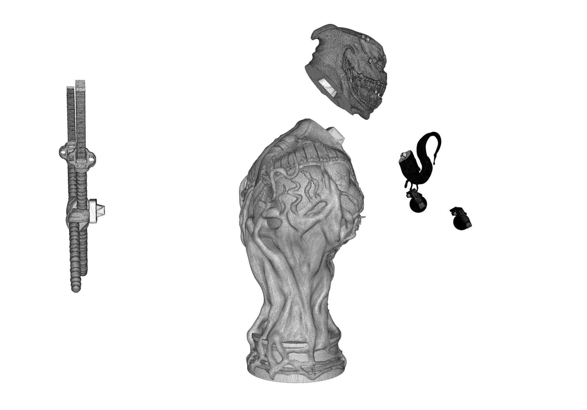 Venom Pool Bust - 3D Print Model by PaburoVIII