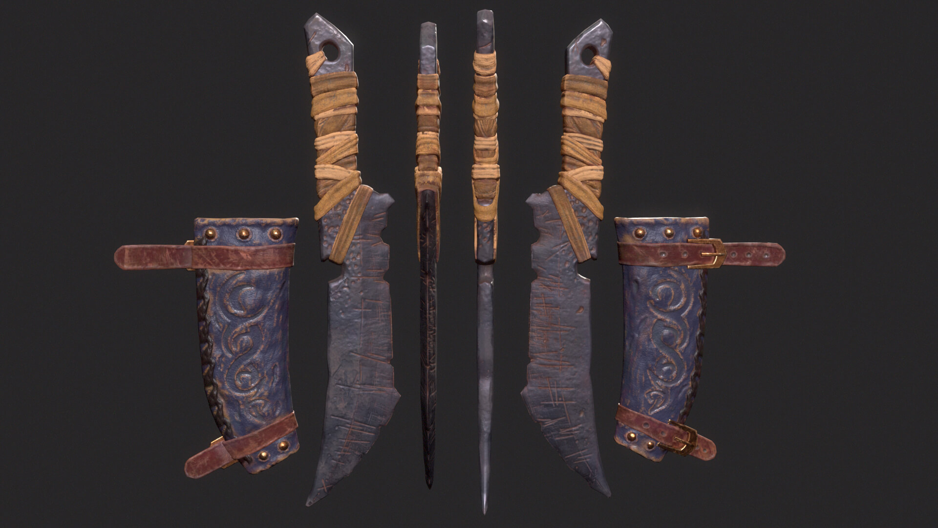Viking Dagger - 3D Model by PaburoVIII