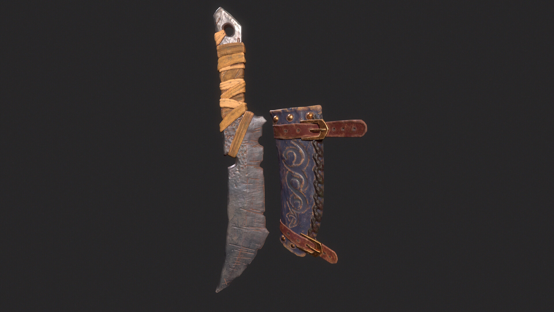 Viking Dagger - 3D Model by PaburoVIII