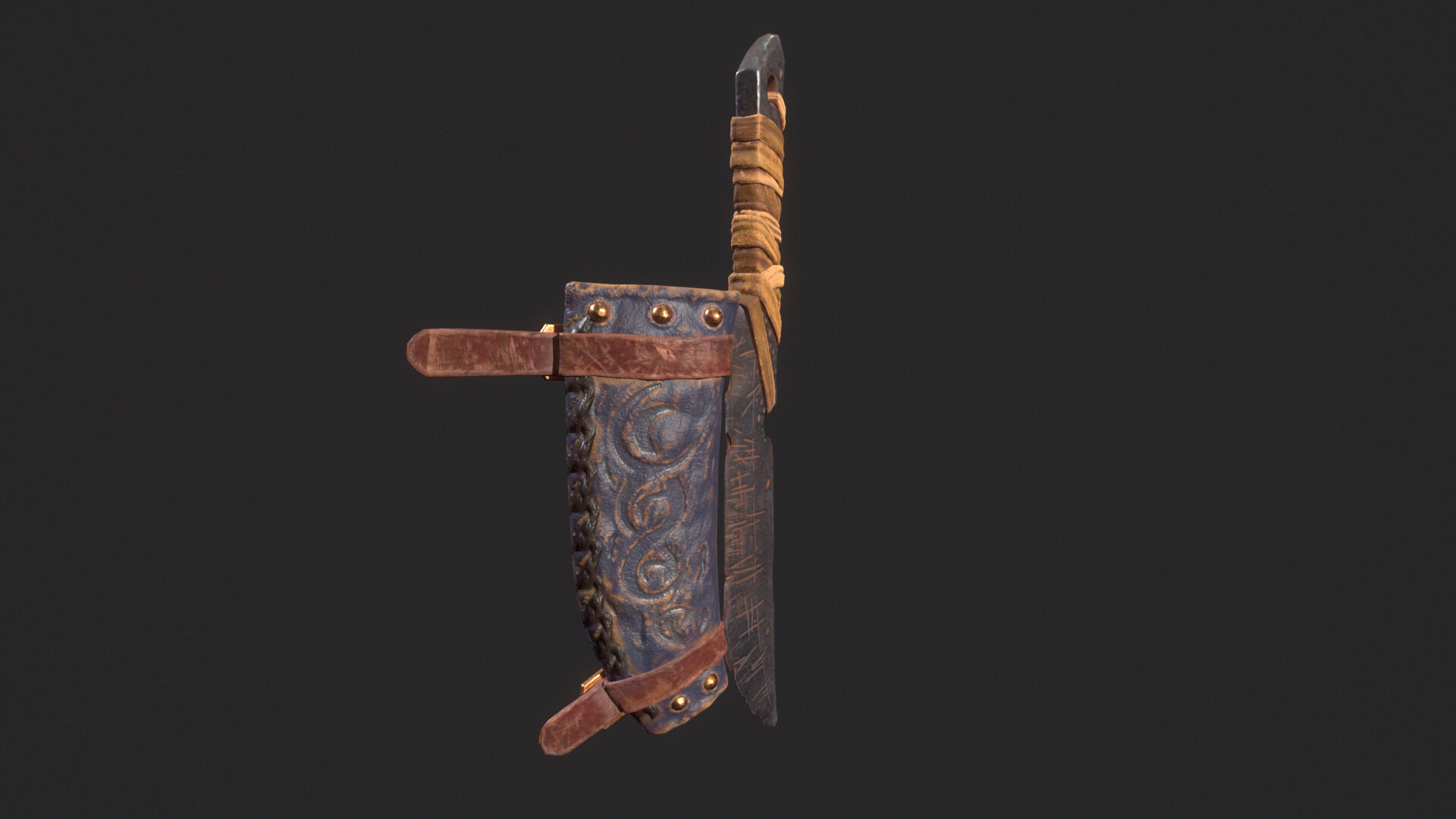 Viking Dagger - 3D Model by PaburoVIII