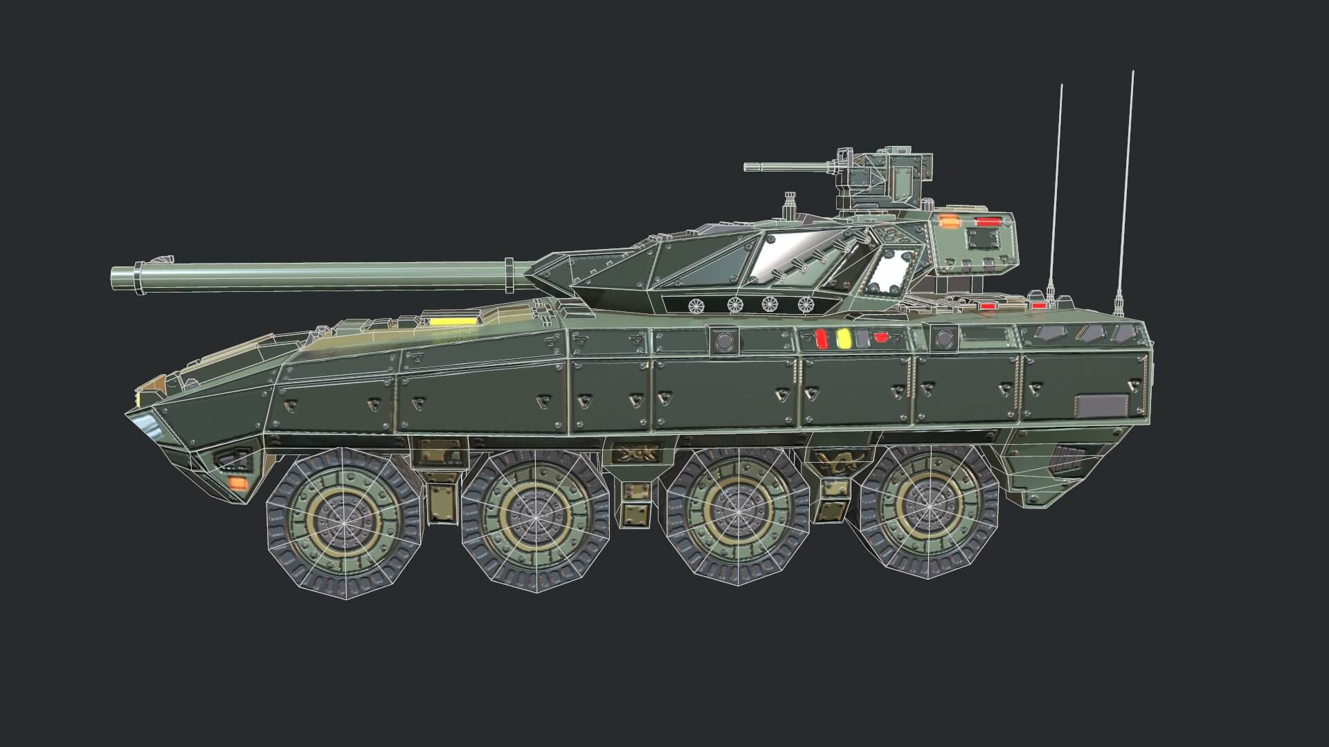 Warp A2 Predator Tank Assault Gim - 3D Model by PaburoVIII