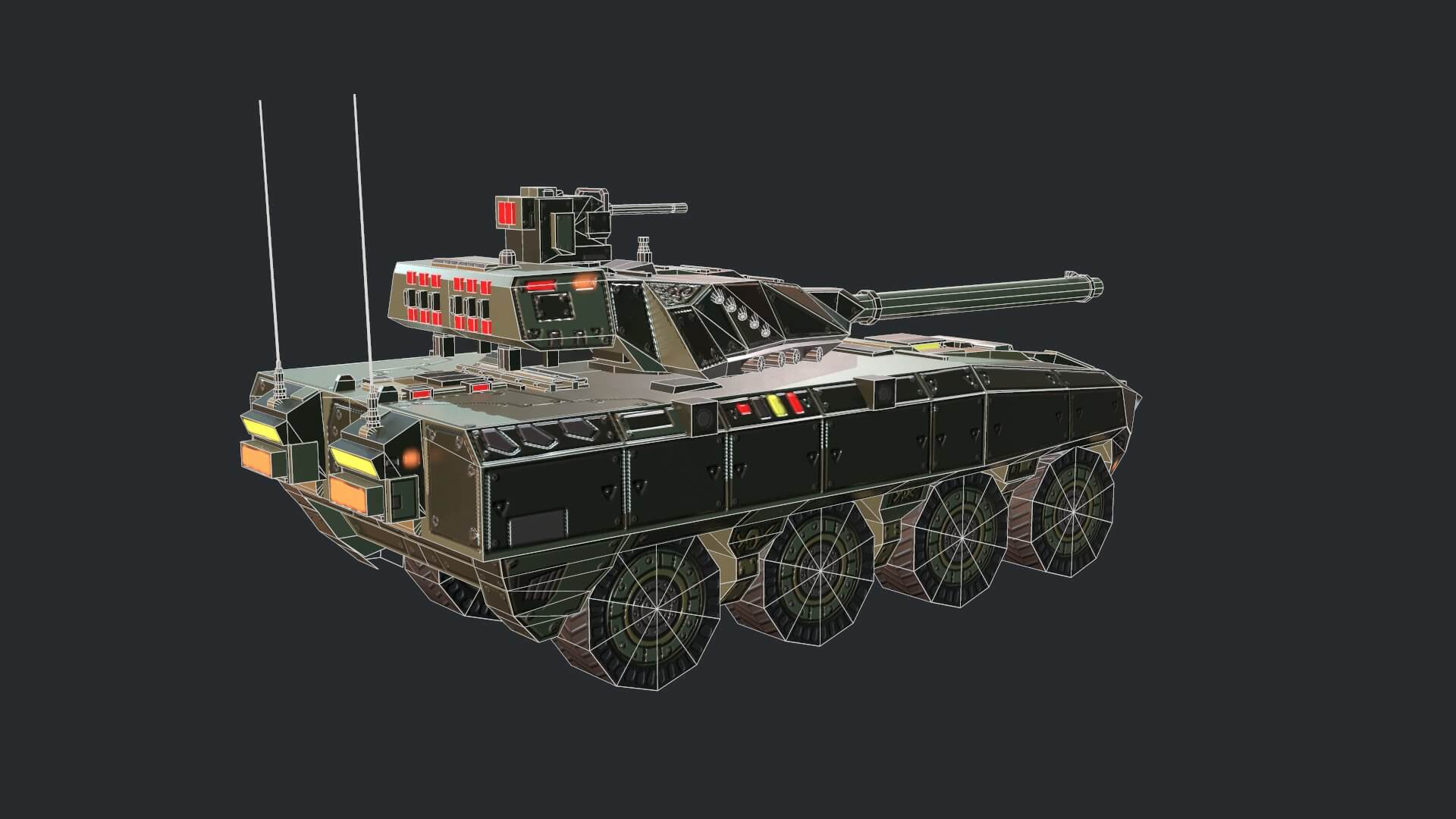 Warp A2 Predator Tank Assault Gim - 3D Model by PaburoVIII