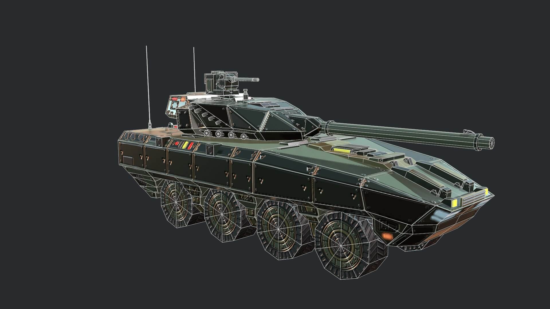 Warp A2 Predator Tank Assault Gim - 3D Model by PaburoVIII