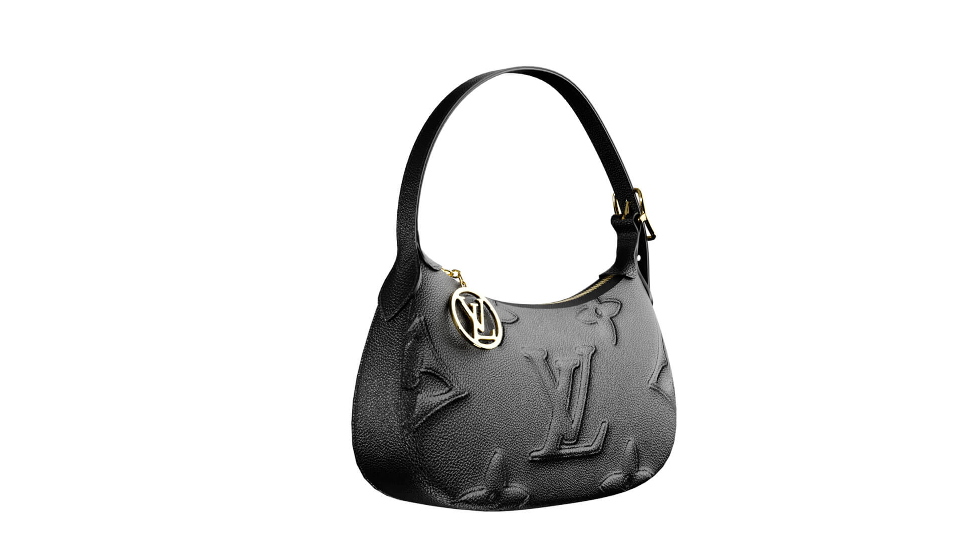 Louis Vuitton Mini Moon Bag Black - 3D Model by pakko