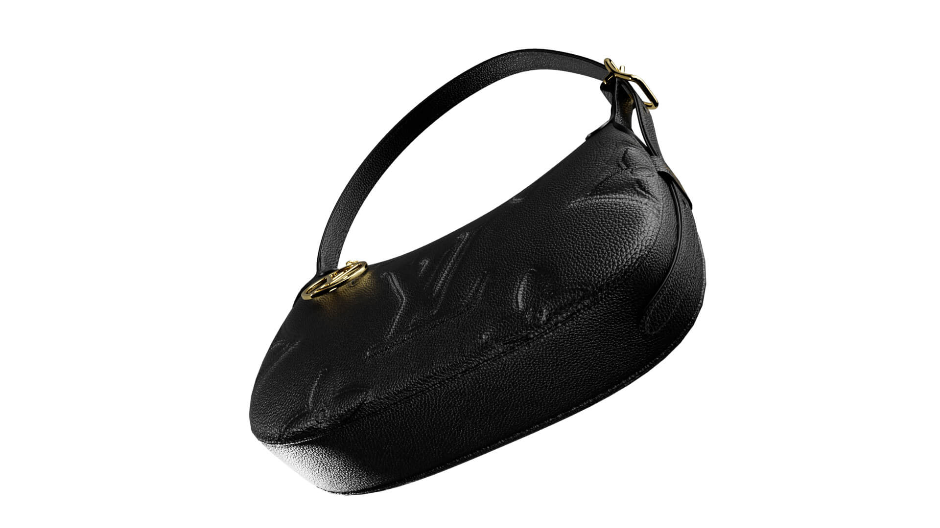 Louis Vuitton Mini Moon Bag Black - 3D Model by pakko
