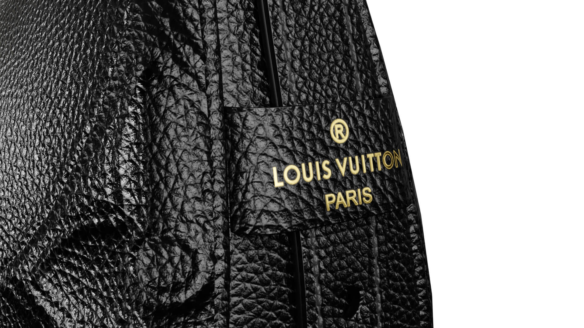 Louis Vuitton Mini Moon Bag Black - 3D Model by pakko