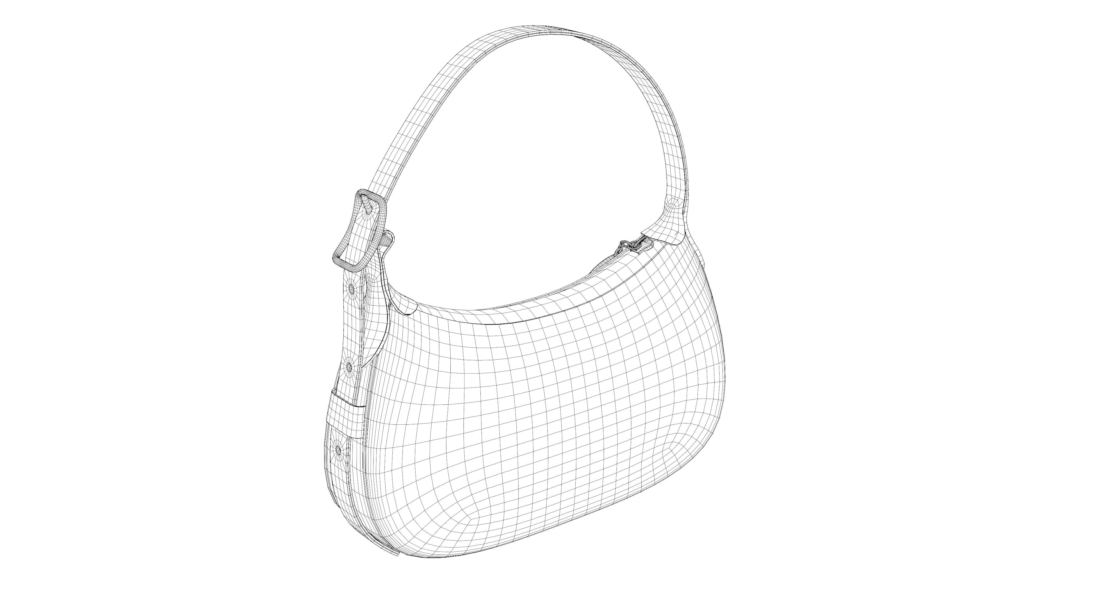 Louis Vuitton Mini Moon Bag Black - 3D Model by pakko